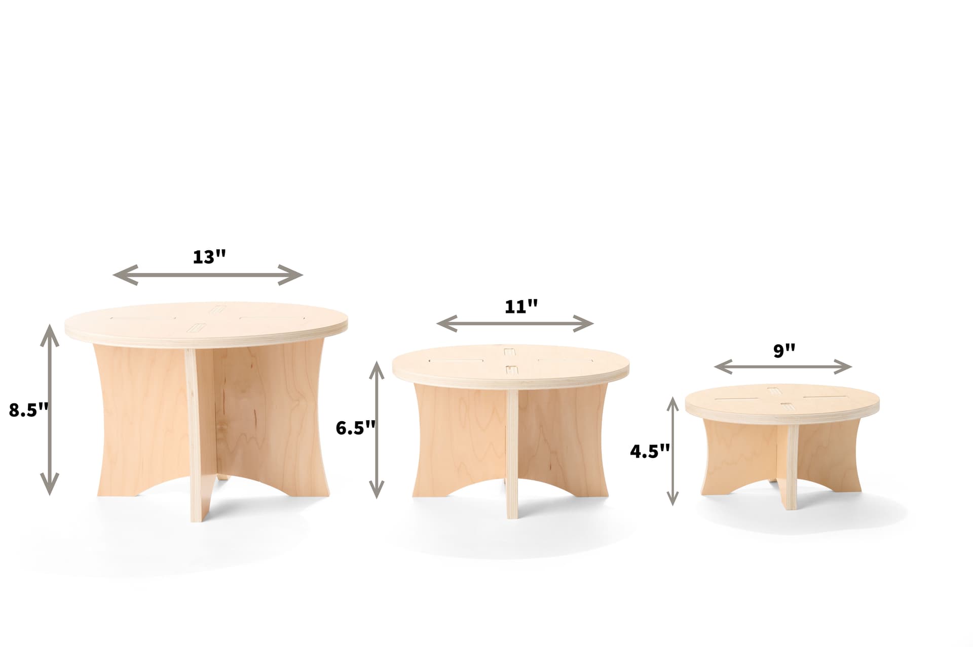 Wood Display Risers | 3 Various Sizes and Sustainable Build | Displays2Go