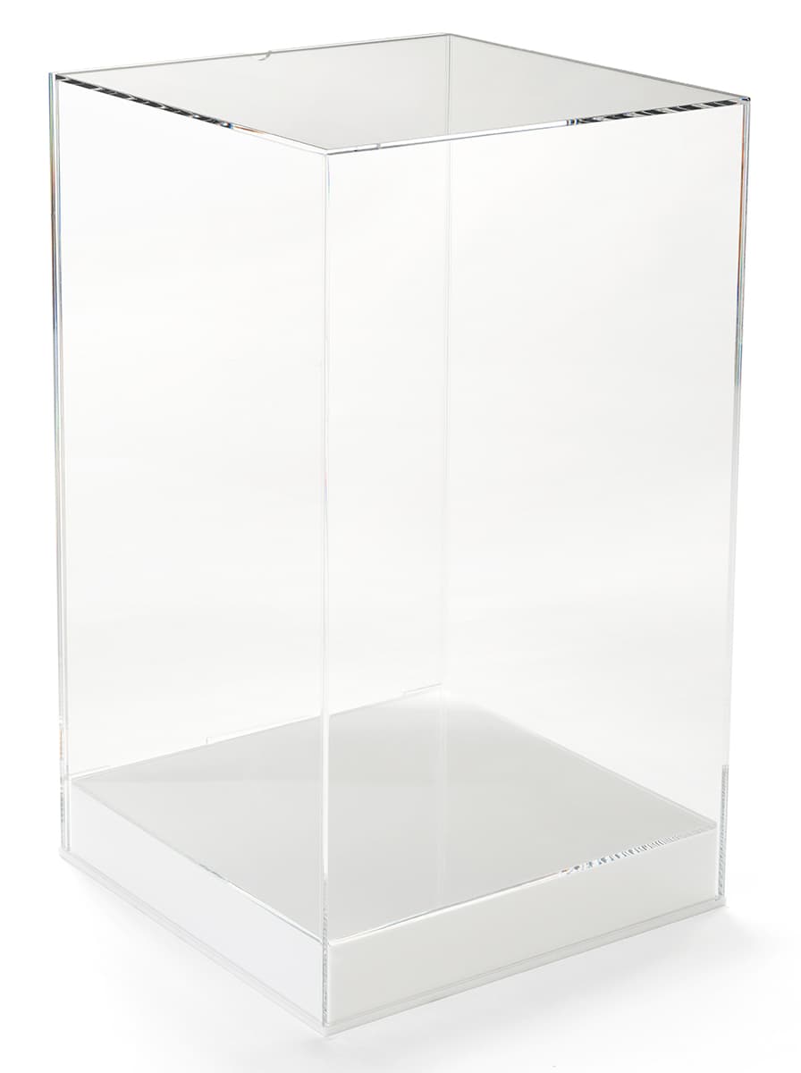 Countertop Single Display Case with Label | 11” x 17” Sign Holder ...