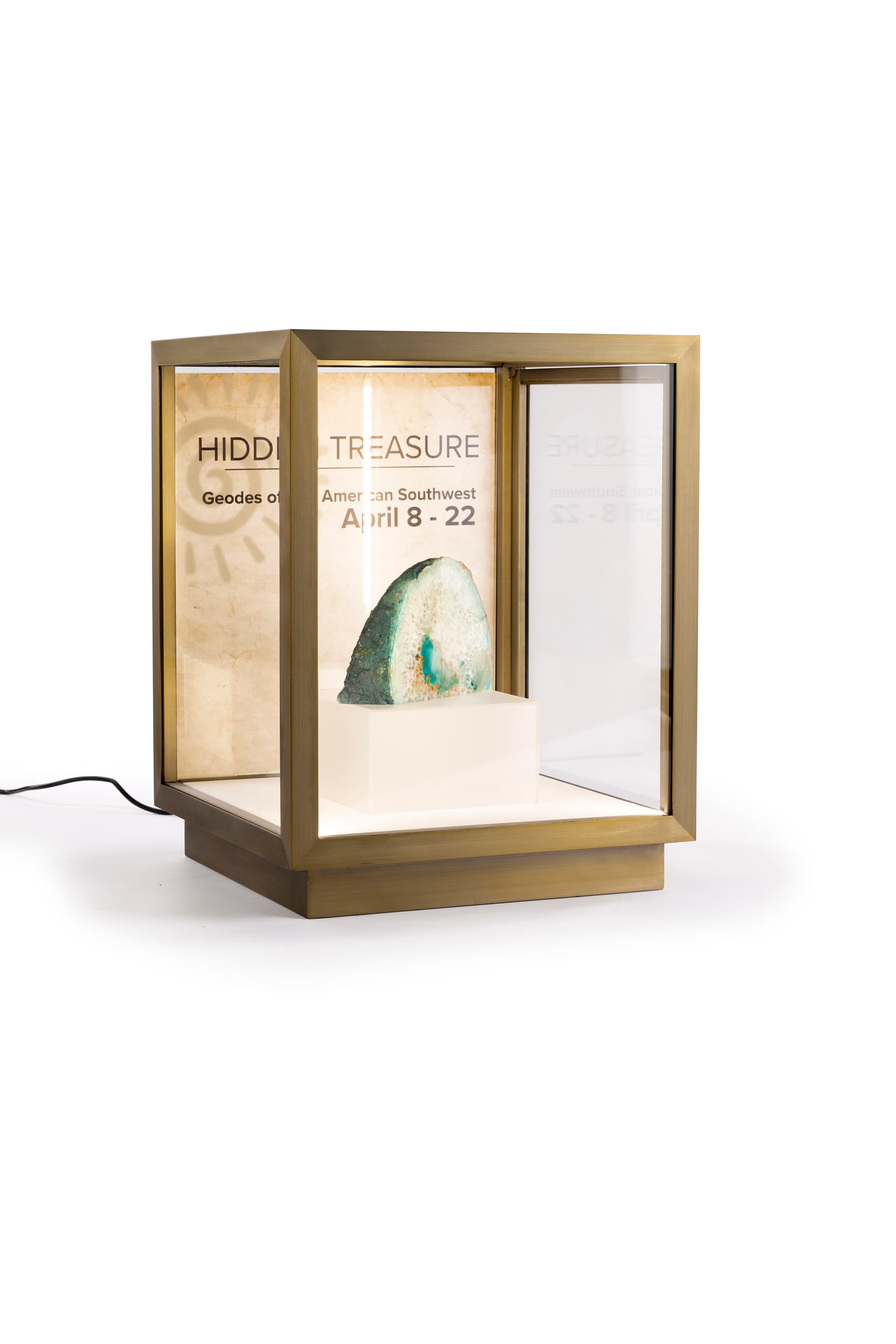 Tabletop Display Vitrine | LED Illuminated Shadow Box | Displays2Go