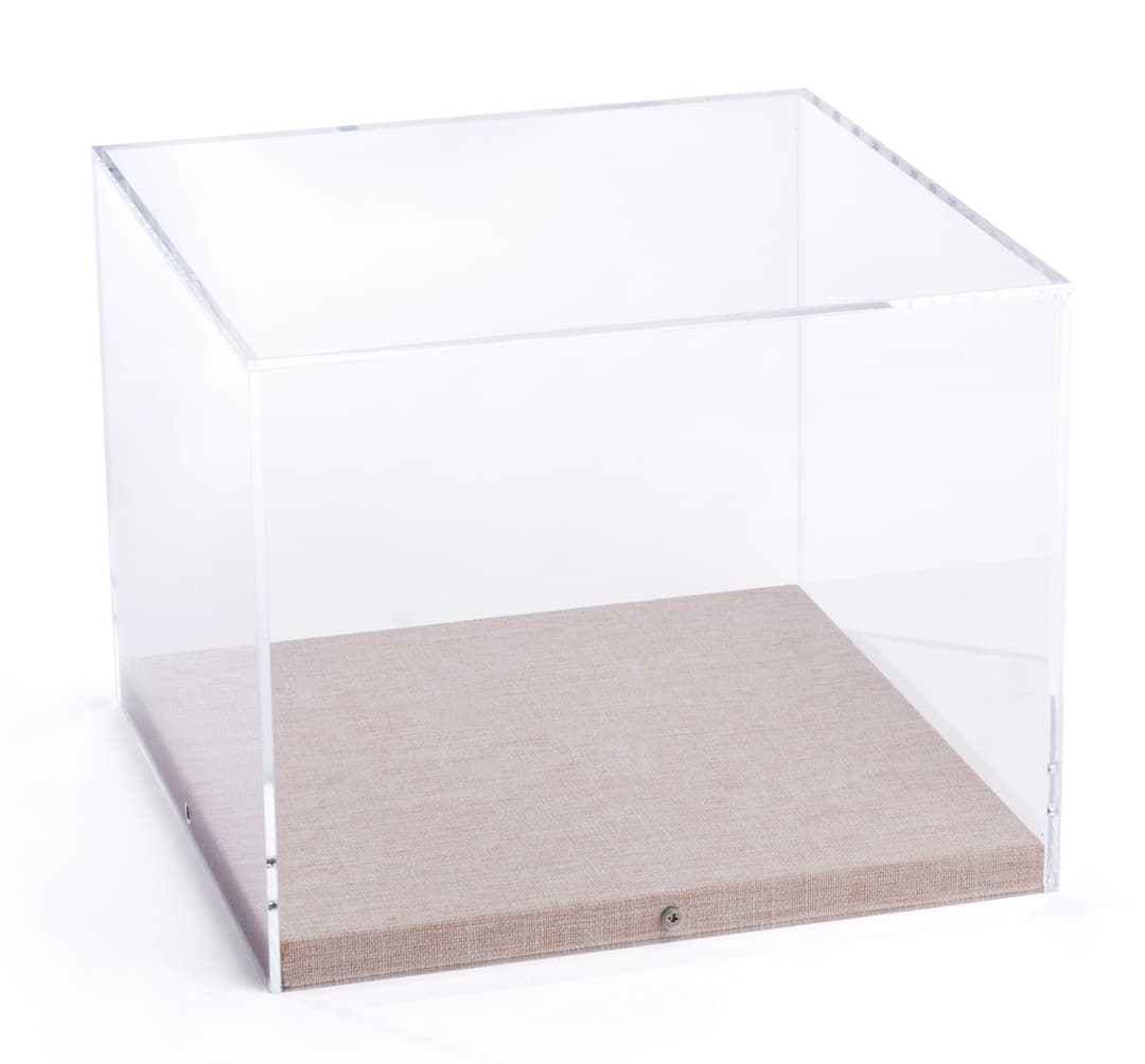 Gallery-Style Tabletop Display Box | Clear Acrylic Cover | Displays2Go