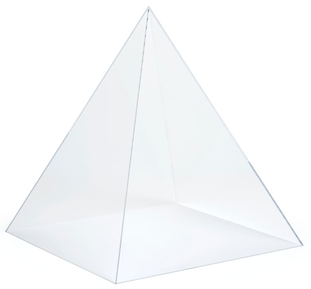 Pyramid Acrylic Display Case | Lift-Off Style Cover | Displays2Go