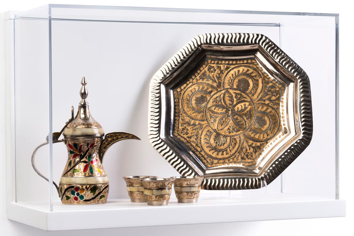 Museum Style Wall Mount Display Box | Basketball Shoe Size | Displays2Go