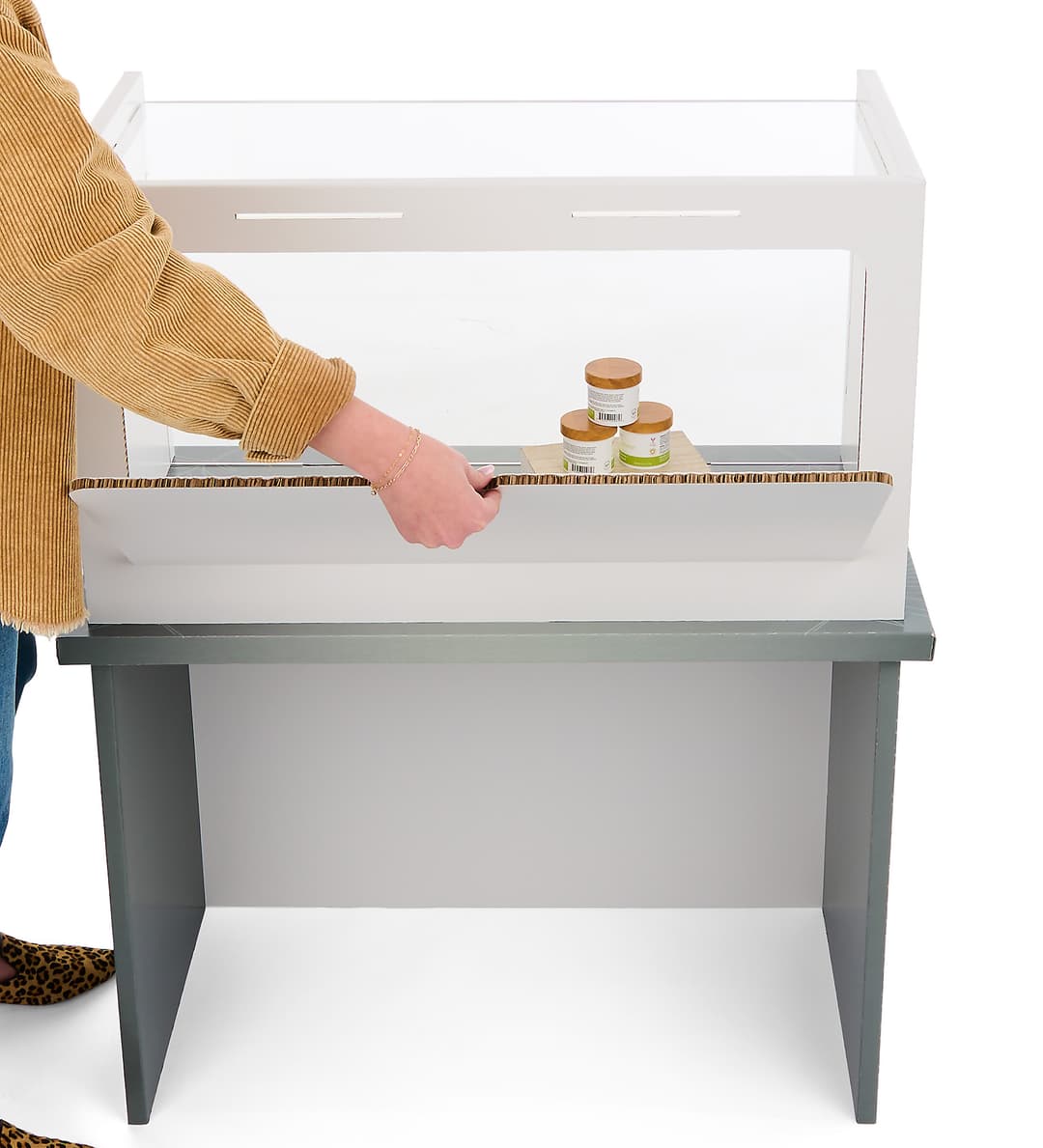 Portable Acrylic Display Counter with Graphics | FSC-Certified ...