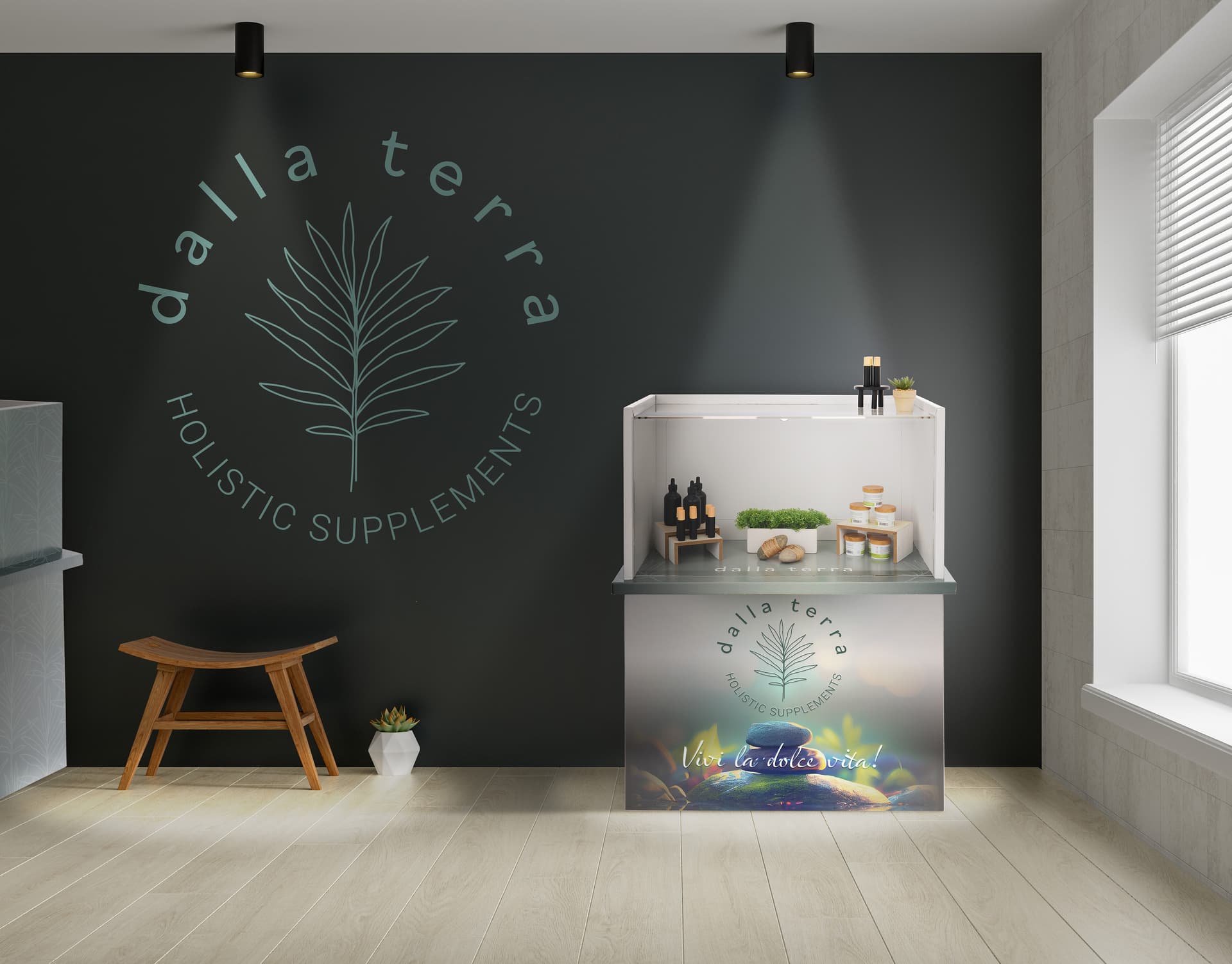 Portable Acrylic Display Counter with Graphics | FSC-Certified ...