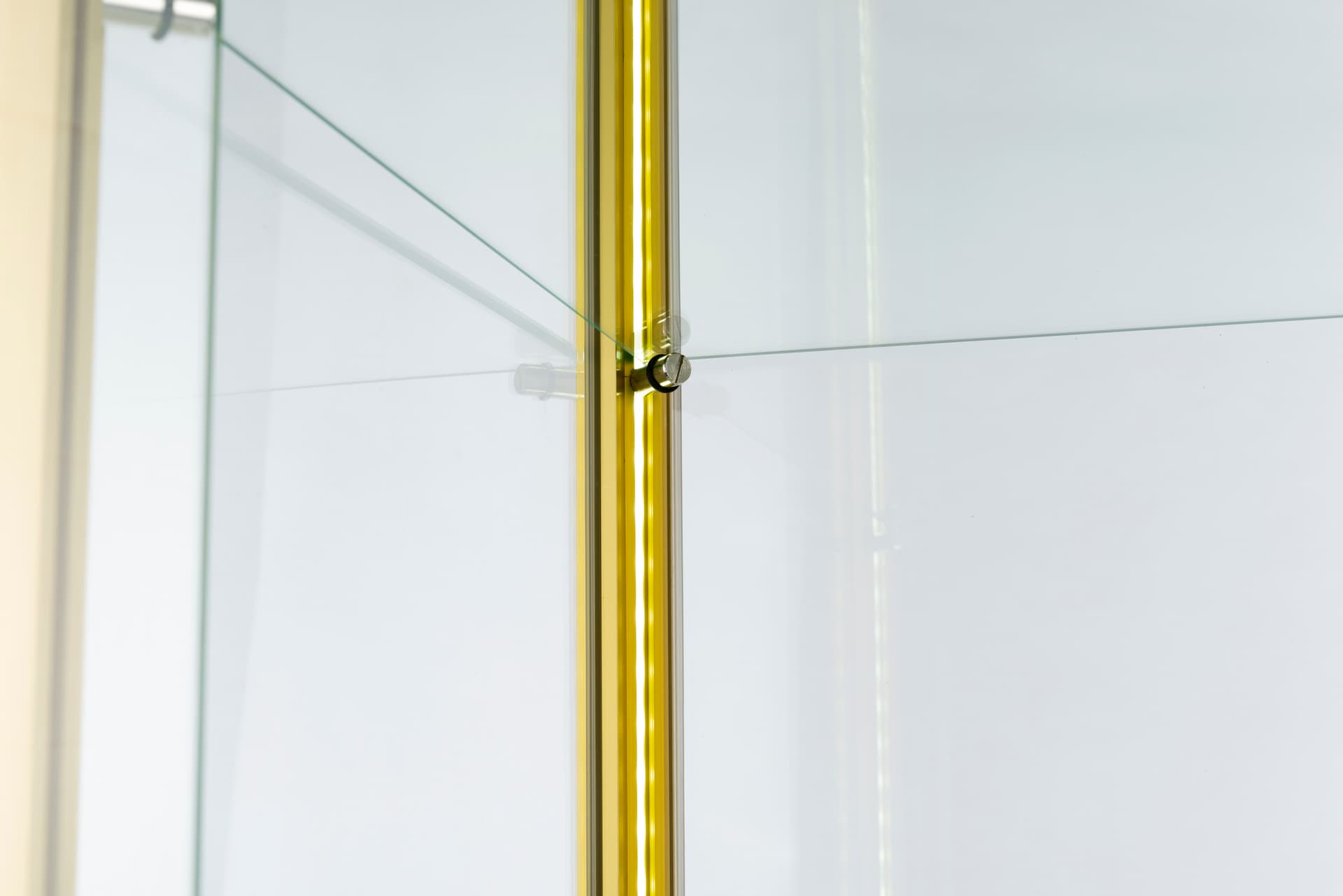 Full Glass Narrow Display Cabinet | Adjustable Shelves, 23.5"w ...
