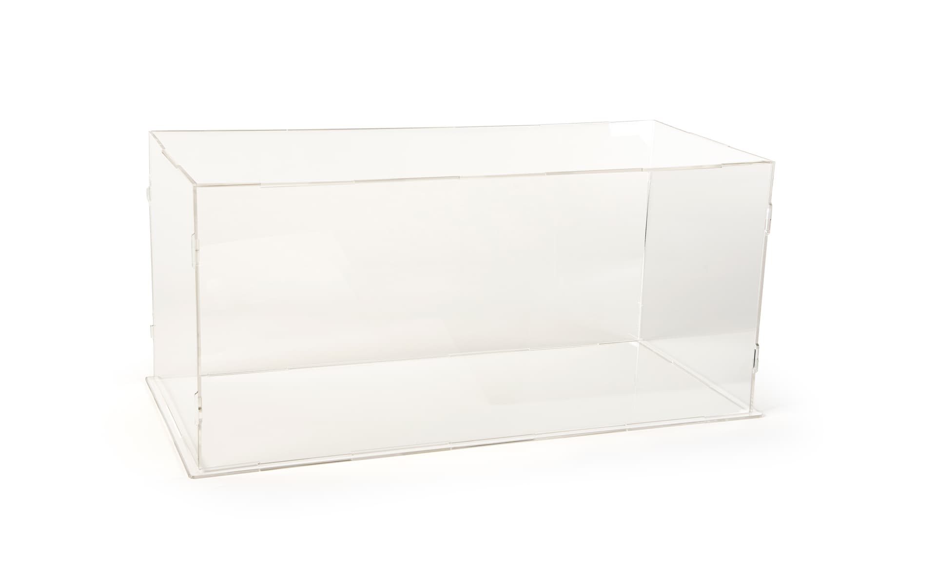 Collapsible Acrylic Display Box | 33 x 15 x 15 Knockdown Showcase ...
