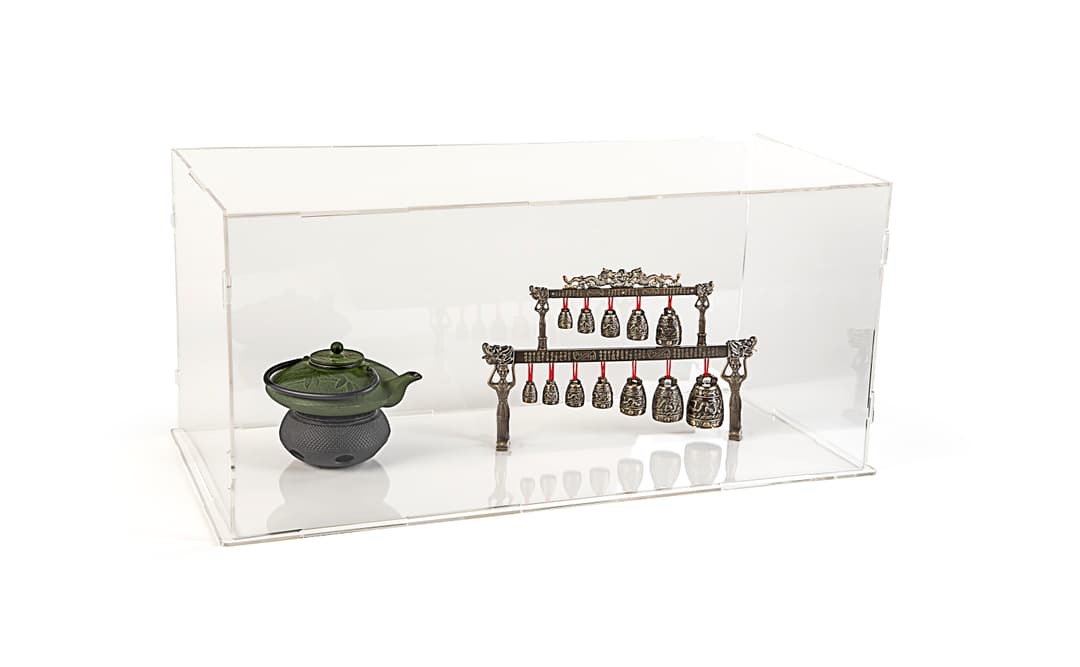 Collapsible Acrylic Display Box | 33 x 15 x 15 Knockdown Showcase ...