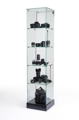 Display Case Spotlights | 4 Sizes, Set of Two in Black or Silver ...