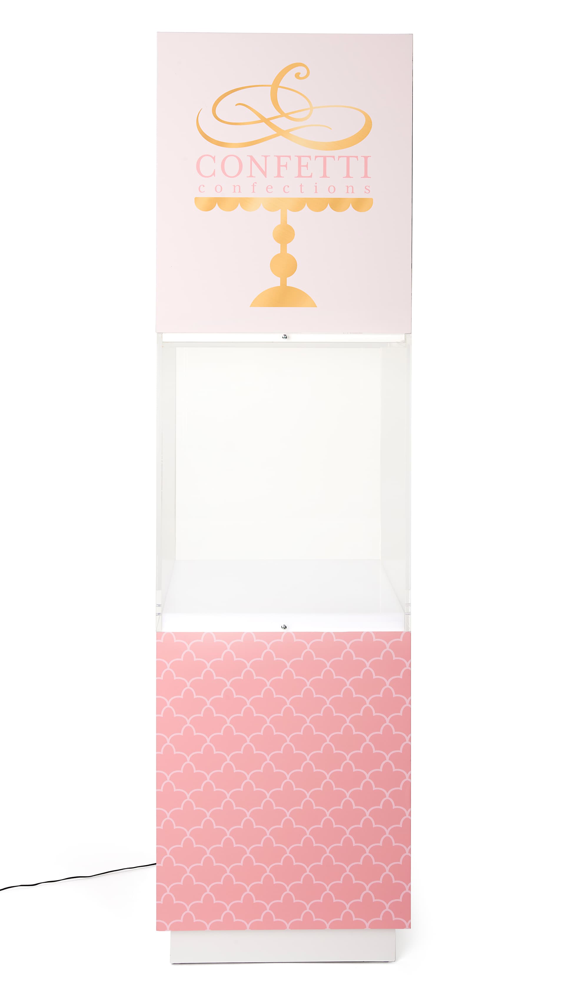 Bottom Lit Pedestal Display with Custom Graphics | Full Color | Displays2Go