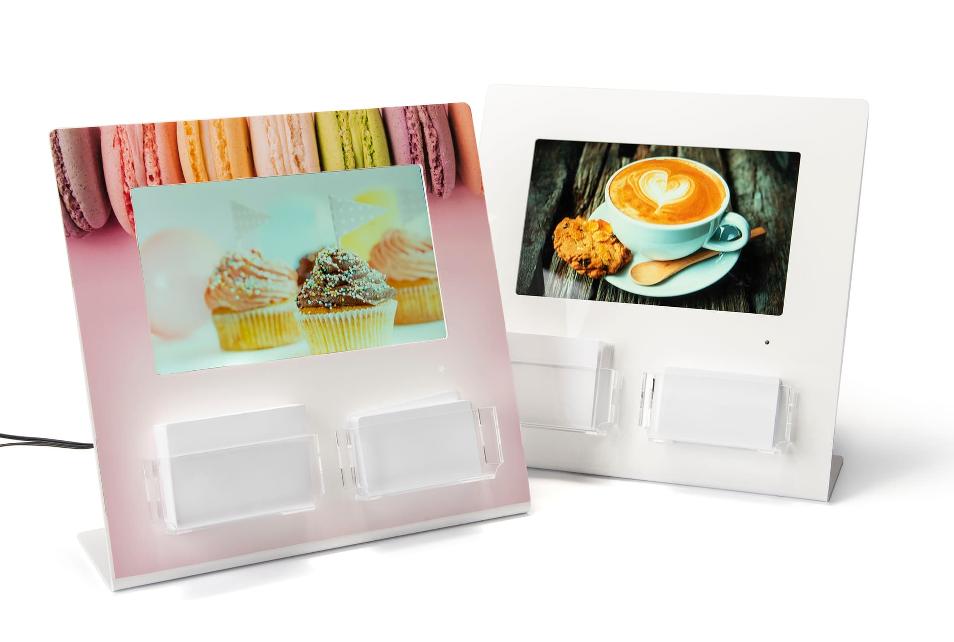 Custom Acrylic Card Display with Digital Signage | Custom Printed ...