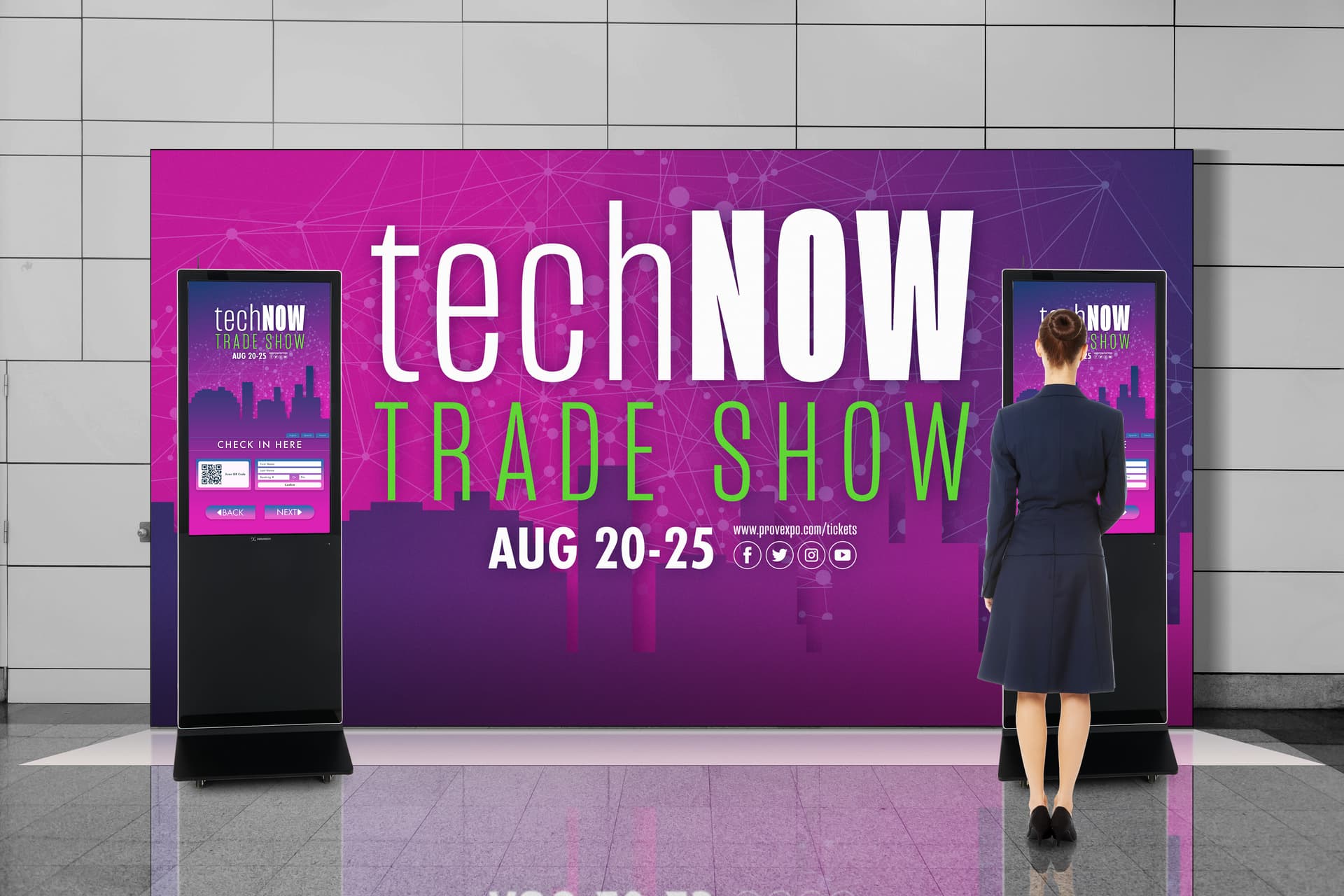 Advertising Multimedia Kiosk | IR Touchscreen Panel | Displays2Go
