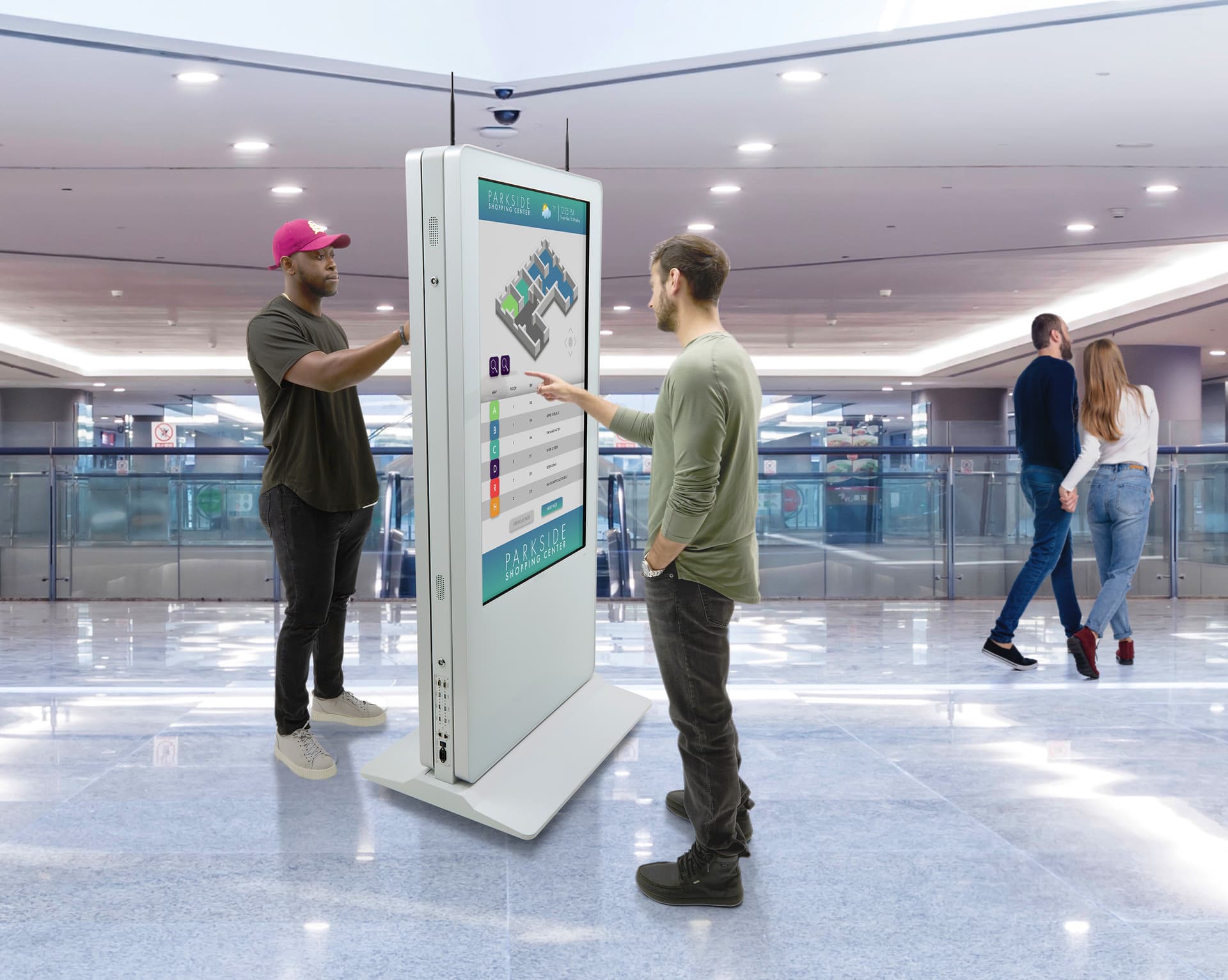 Double-Sided Digital Vertical Touchscreen Kiosk | Dual HD Display ...