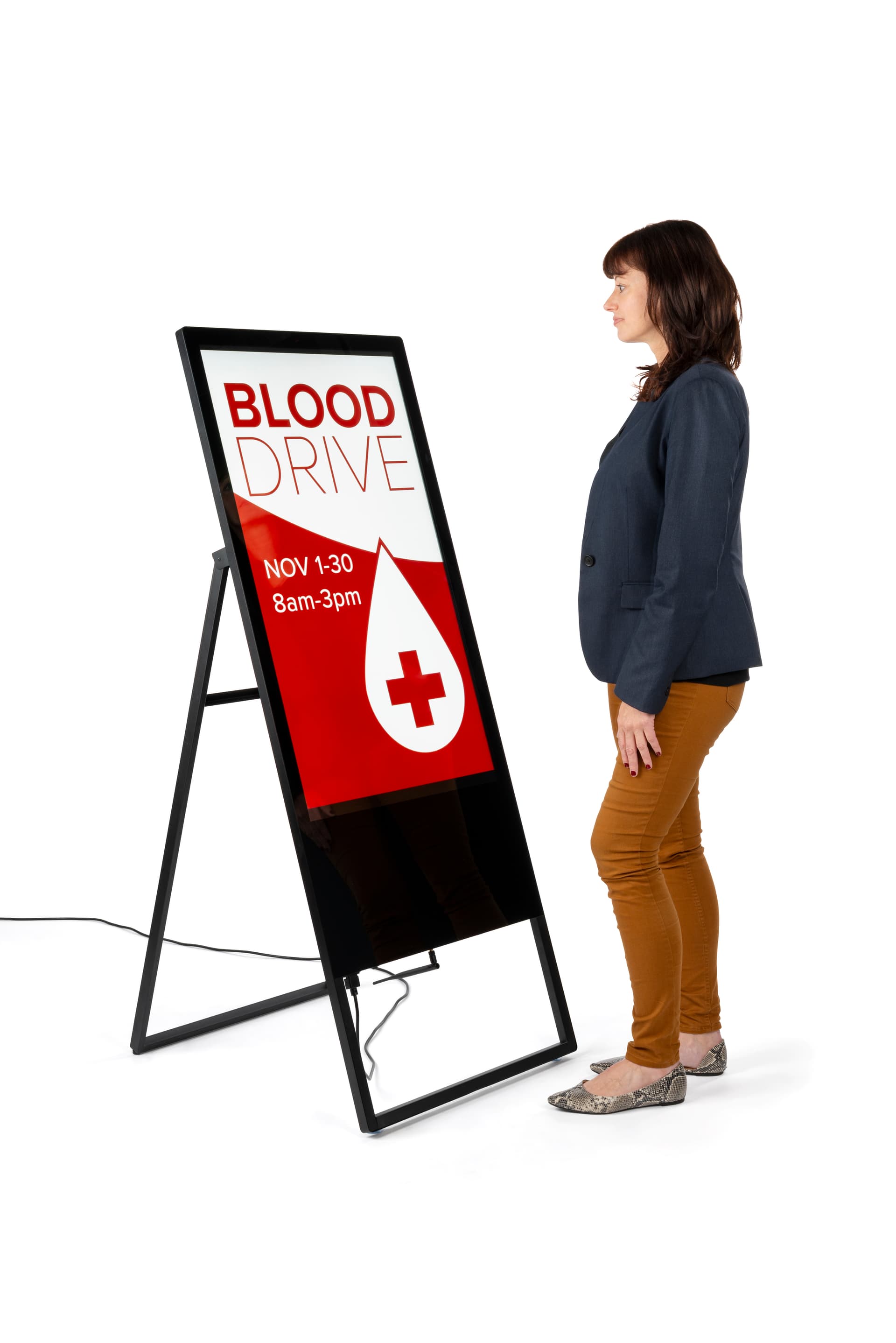 Digital Sandwich Board | Commercial Grade LCD Video Screen | Displays2Go