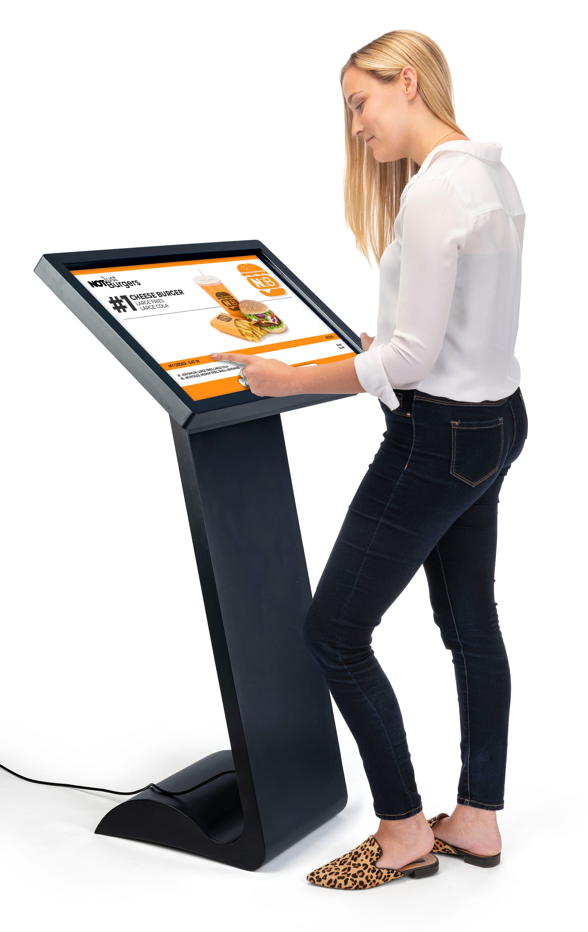 Horizontal Touch Screen Display Floor Stand | 1080p Resolution ...