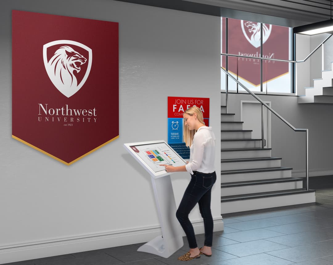 Horizontal Touch Screen Display Floor Stand | 1080p Resolution ...