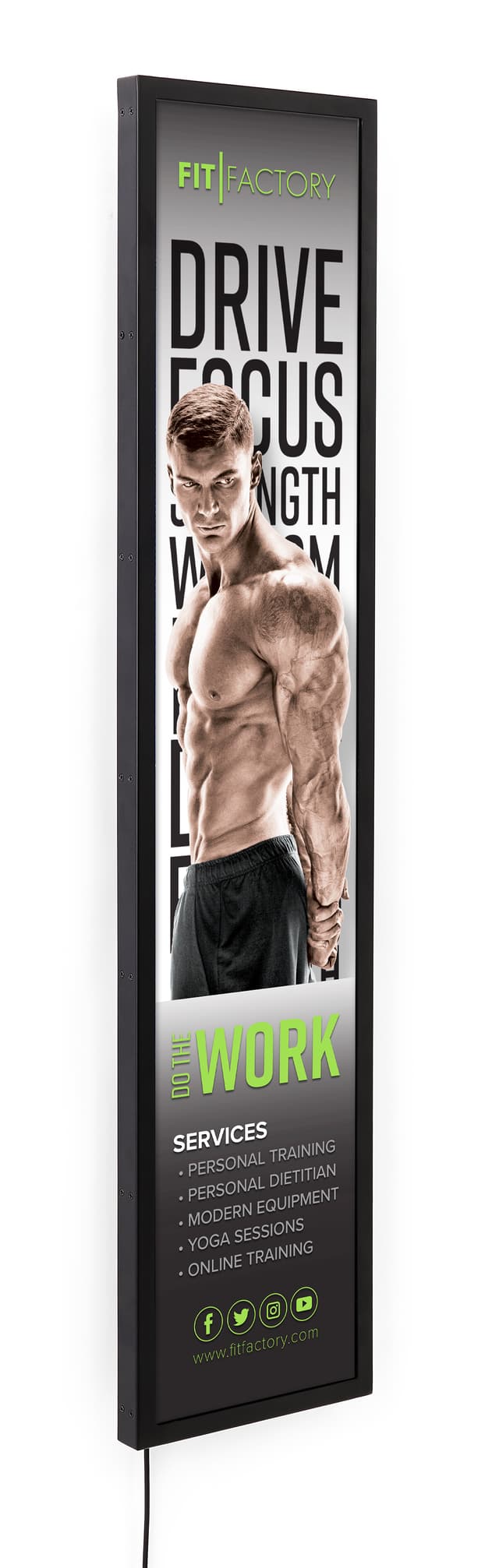 Stretched Bar LCD Display | Versatile Orientation | Displays2Go