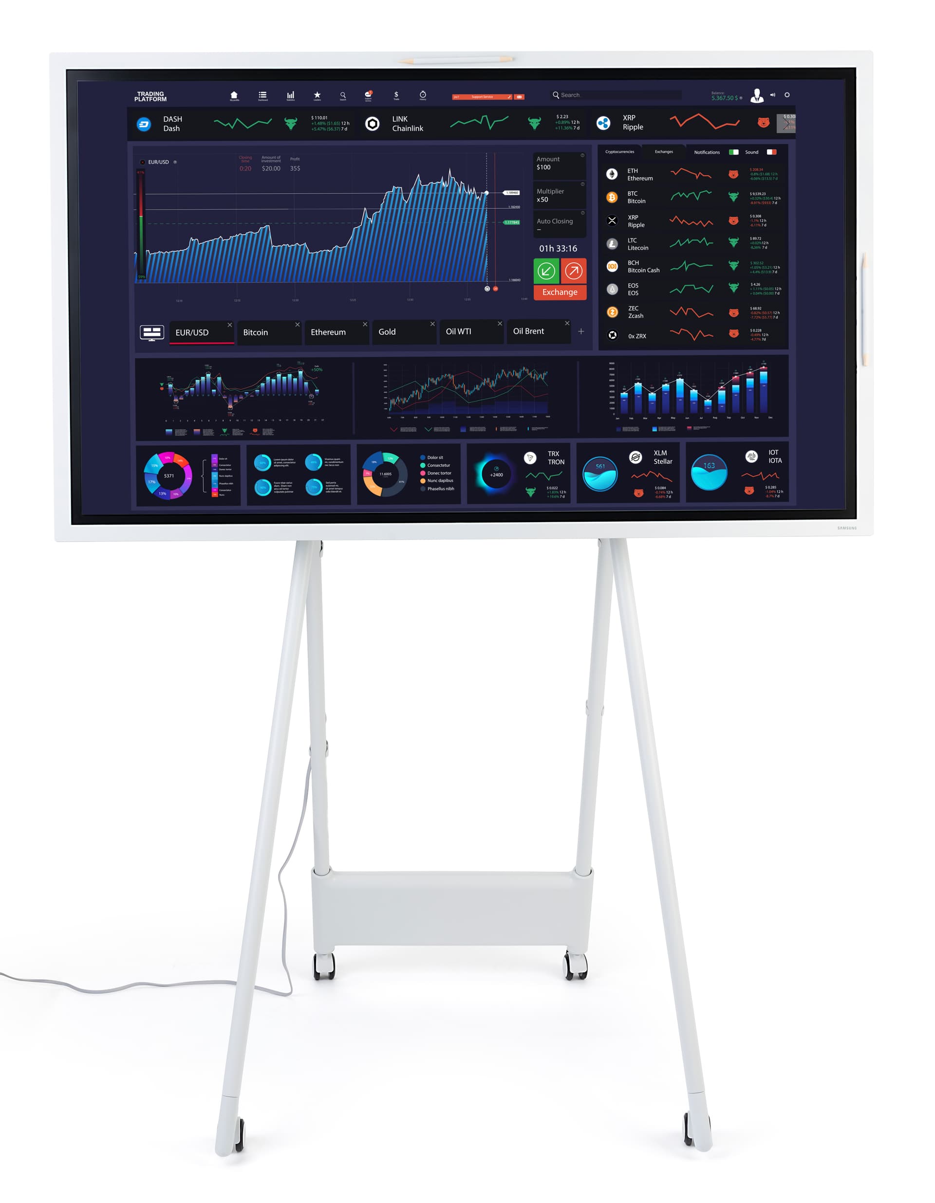 Interactive Digital Flipchart Display | 55” Samsung Flip Pro | Displays2Go