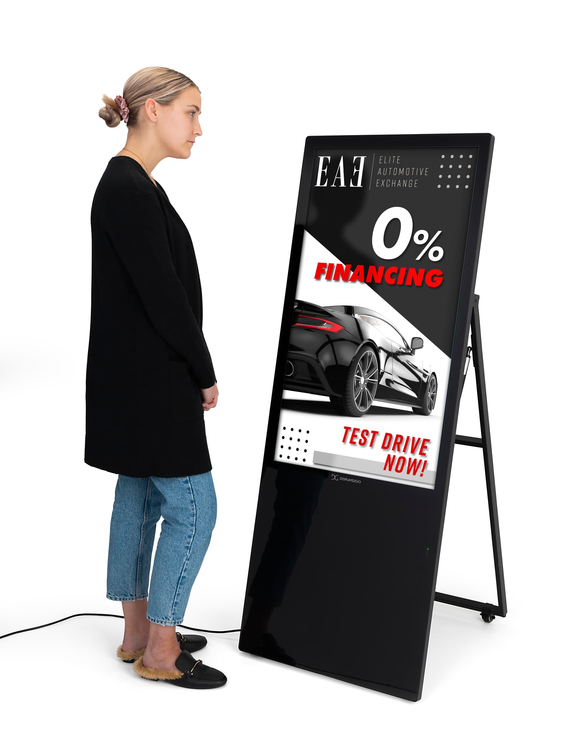 Digital Sandwich Board | Collapsible A-Frame Design | Displays2Go