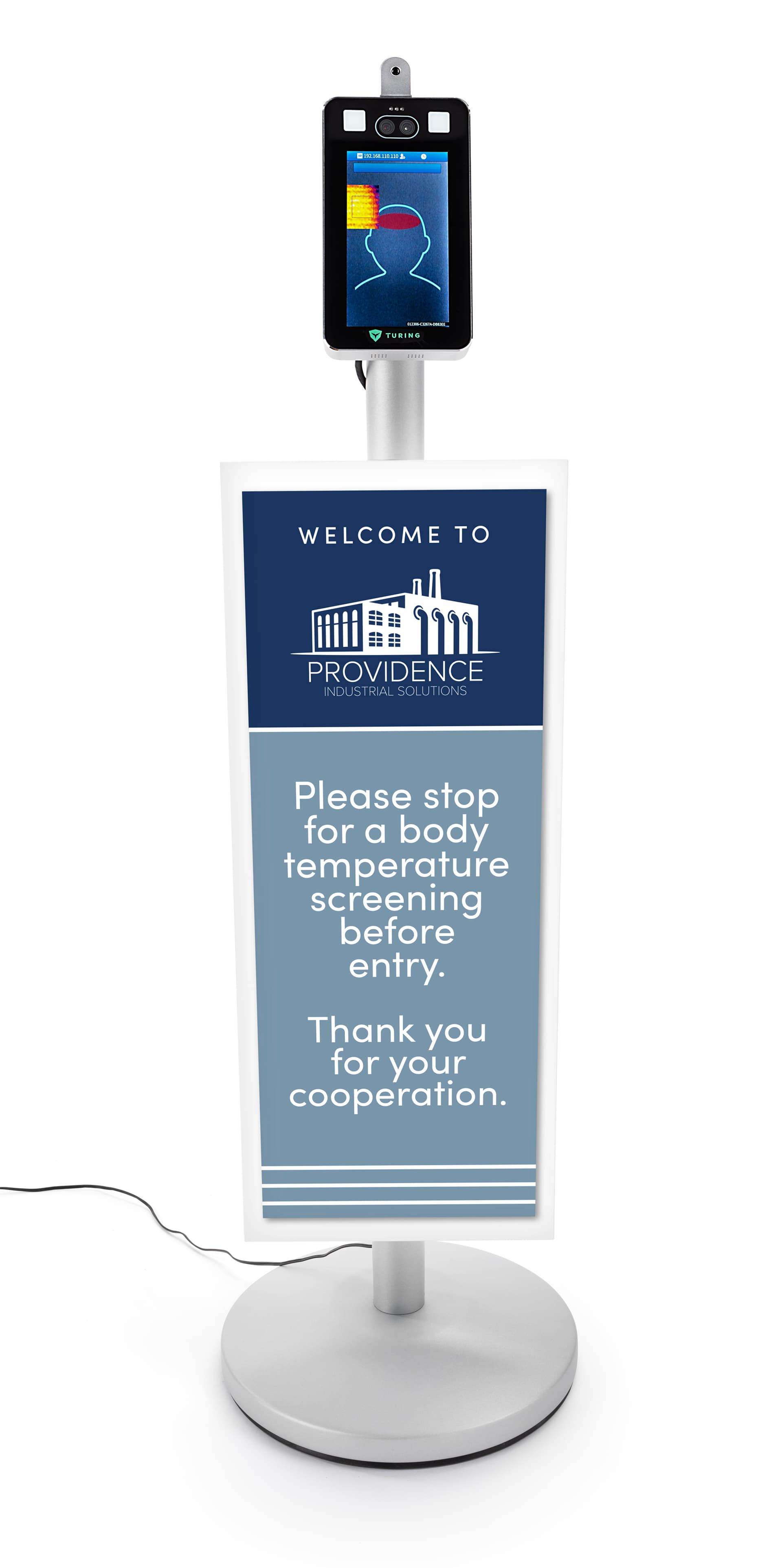Contactless Temperature Scanning Kiosk | Floor Standing Placement ...