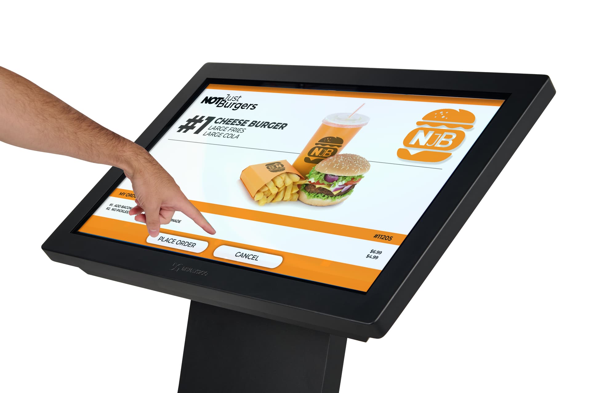 Horizontal Touch Screen Display Floor Stand | 1080p Resolution ...