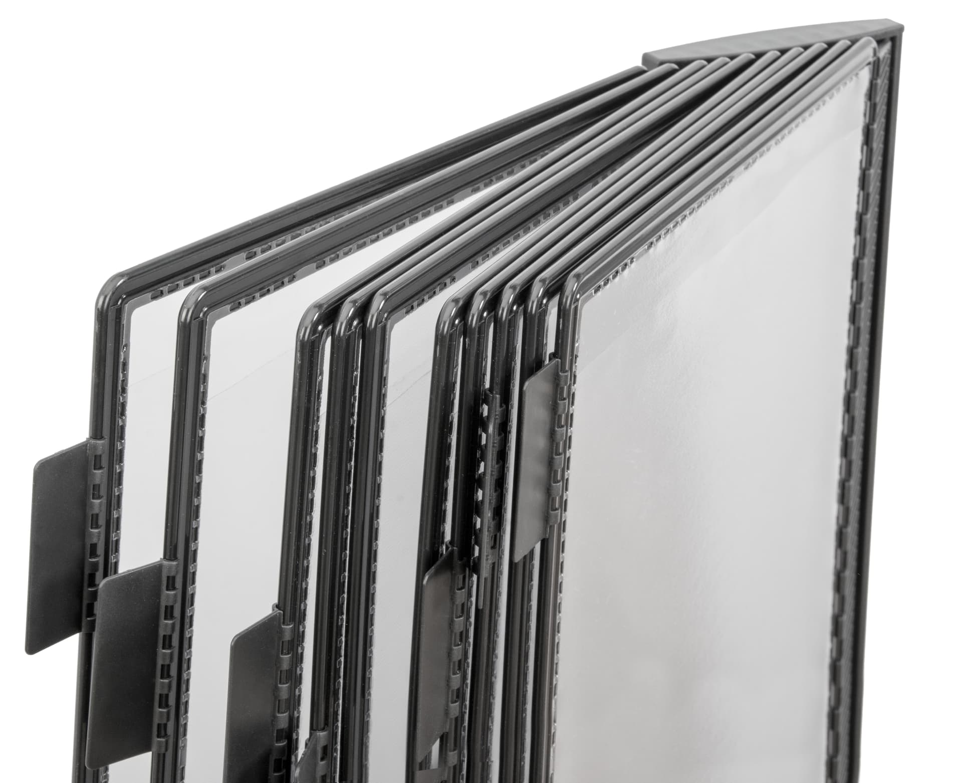 Wall Mount Reference Rack | Black Finish | Displays2Go