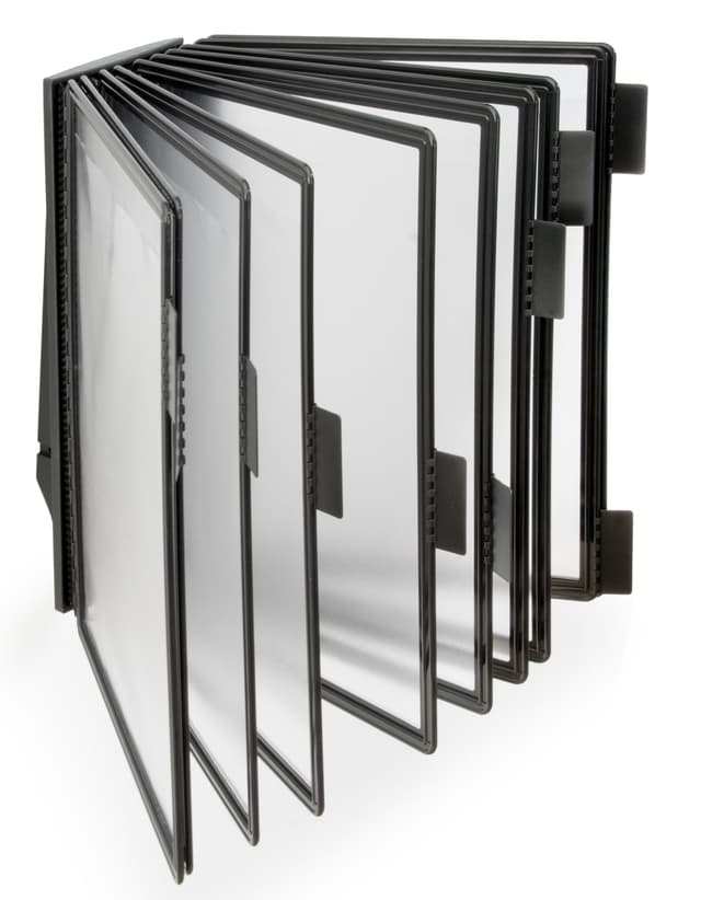 Wall Mount Reference Rack | Black Finish | Displays2Go