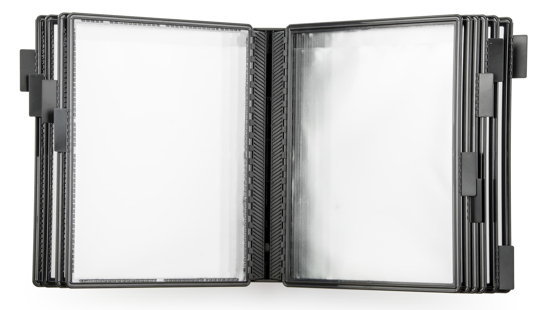 Wall Mount Reference Rack | Black Finish | Displays2Go