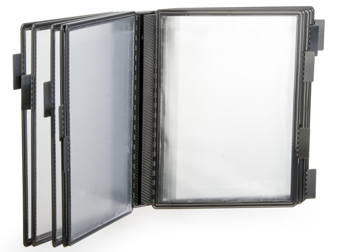 Wall Mount Reference Rack | Black Finish | Displays2Go