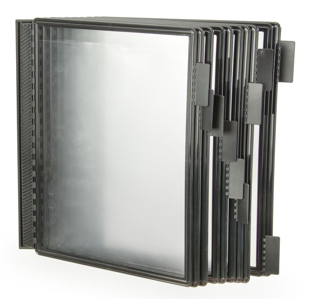Wall Mount Reference Rack | Black Finish | Displays2Go