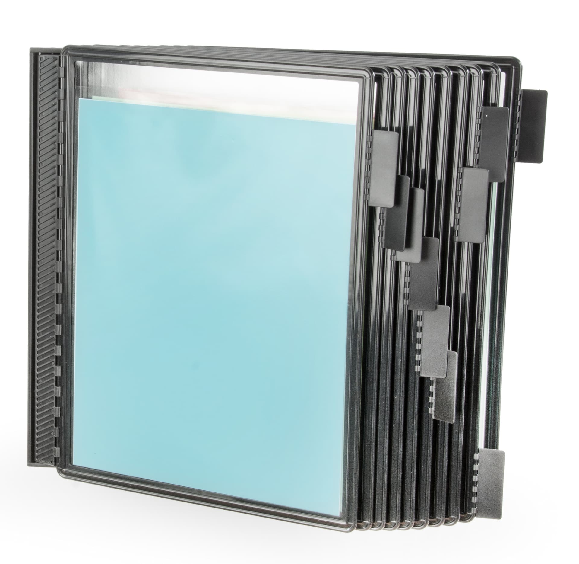 Wall Mount Reference Rack | Black Finish | Displays2Go