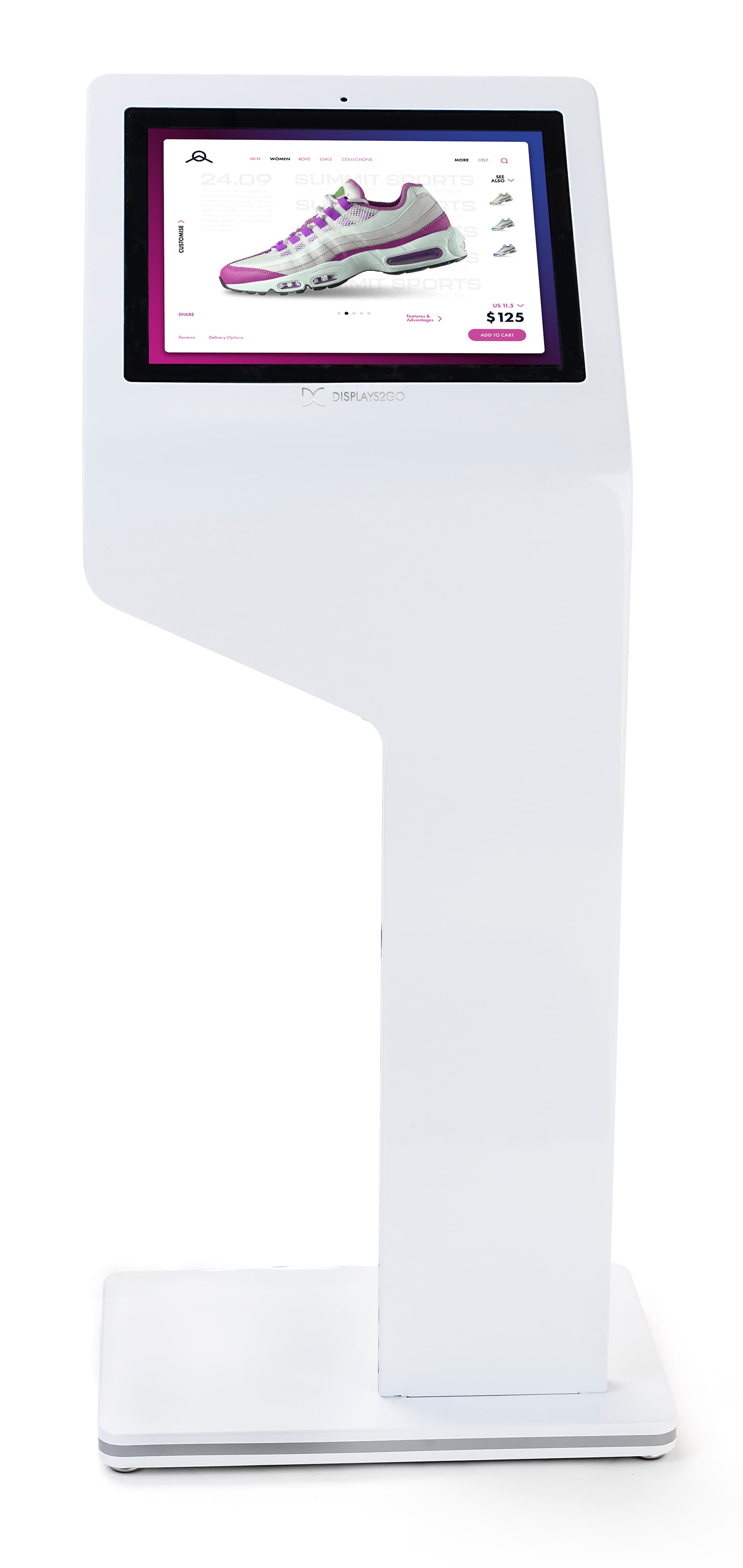 Touch Screen Interactive Kiosk with Camera | Front Facing Camera ...