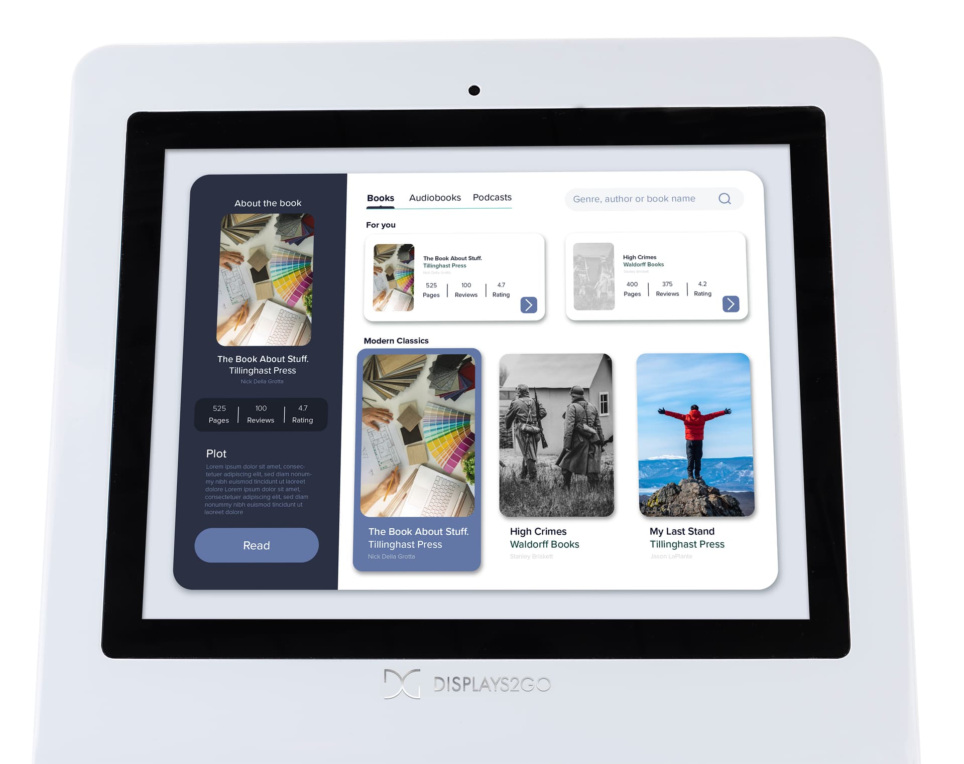 Touch Screen Interactive Kiosk with Camera | Front Facing Camera ...