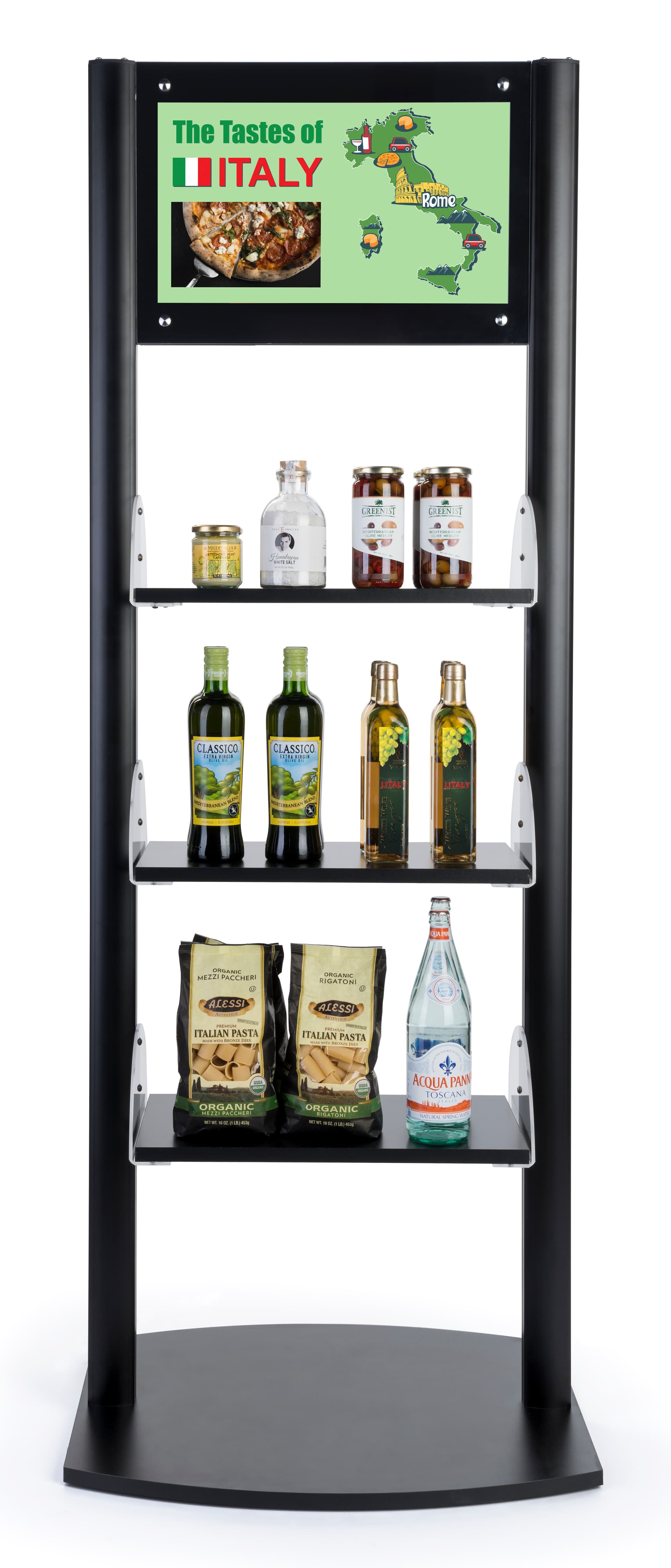 Digital Sign Merchandising Shelves | Built-In Speakers | Displays2Go