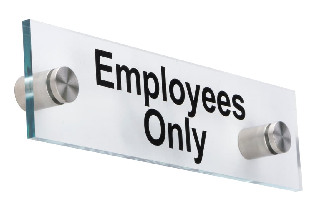 Acrylic Office Room Signs | Set of 5 with Steel Standoffs | Displays2Go