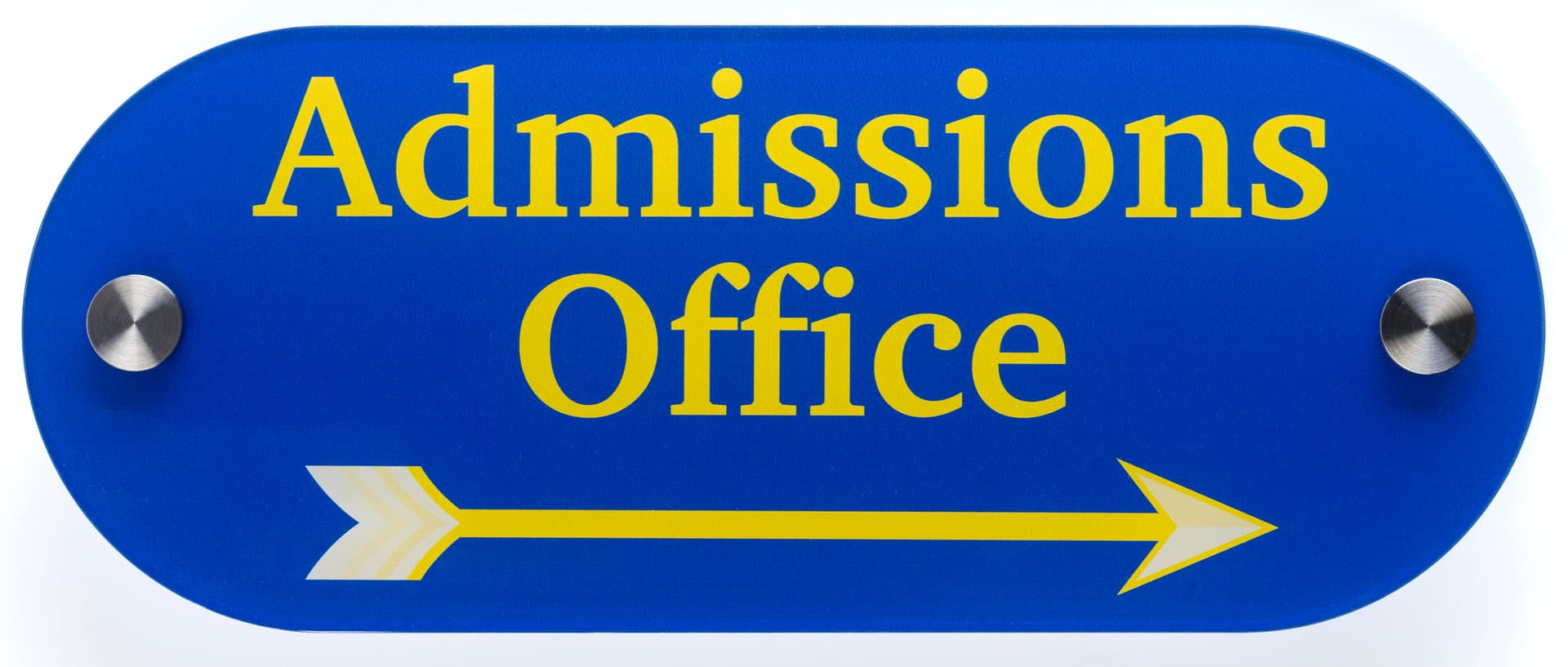 Custom Oval Door Sign with Standoffs | UV Printed Graphics | Displays2Go