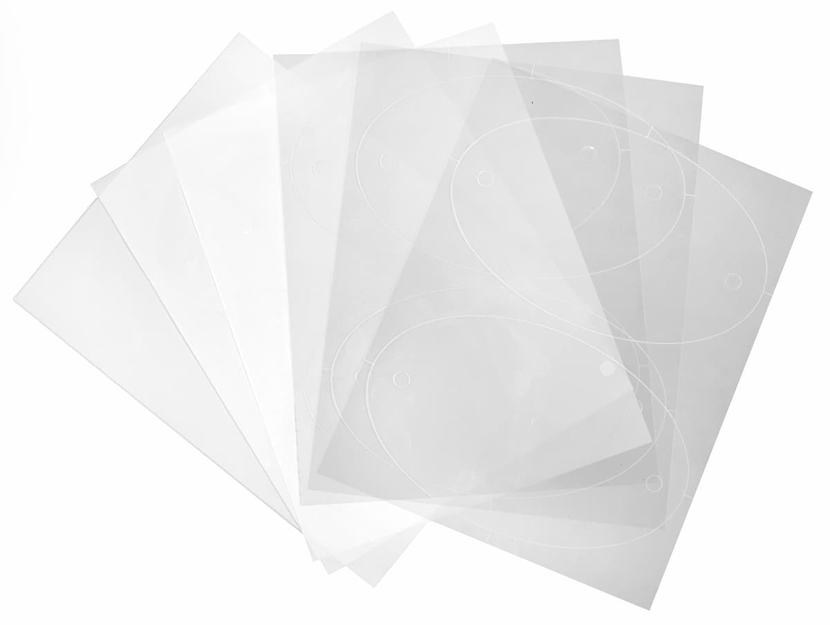 Blank Replacement Films for EDSIGN58OV | 3 Clear & 3 Frosted | Displays2Go