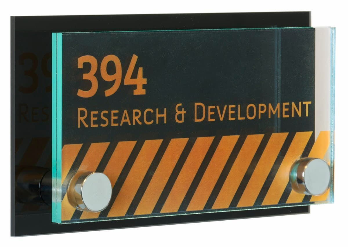 Architectural Sign with Backer | 6” x 3” Rectangle | Displays2Go