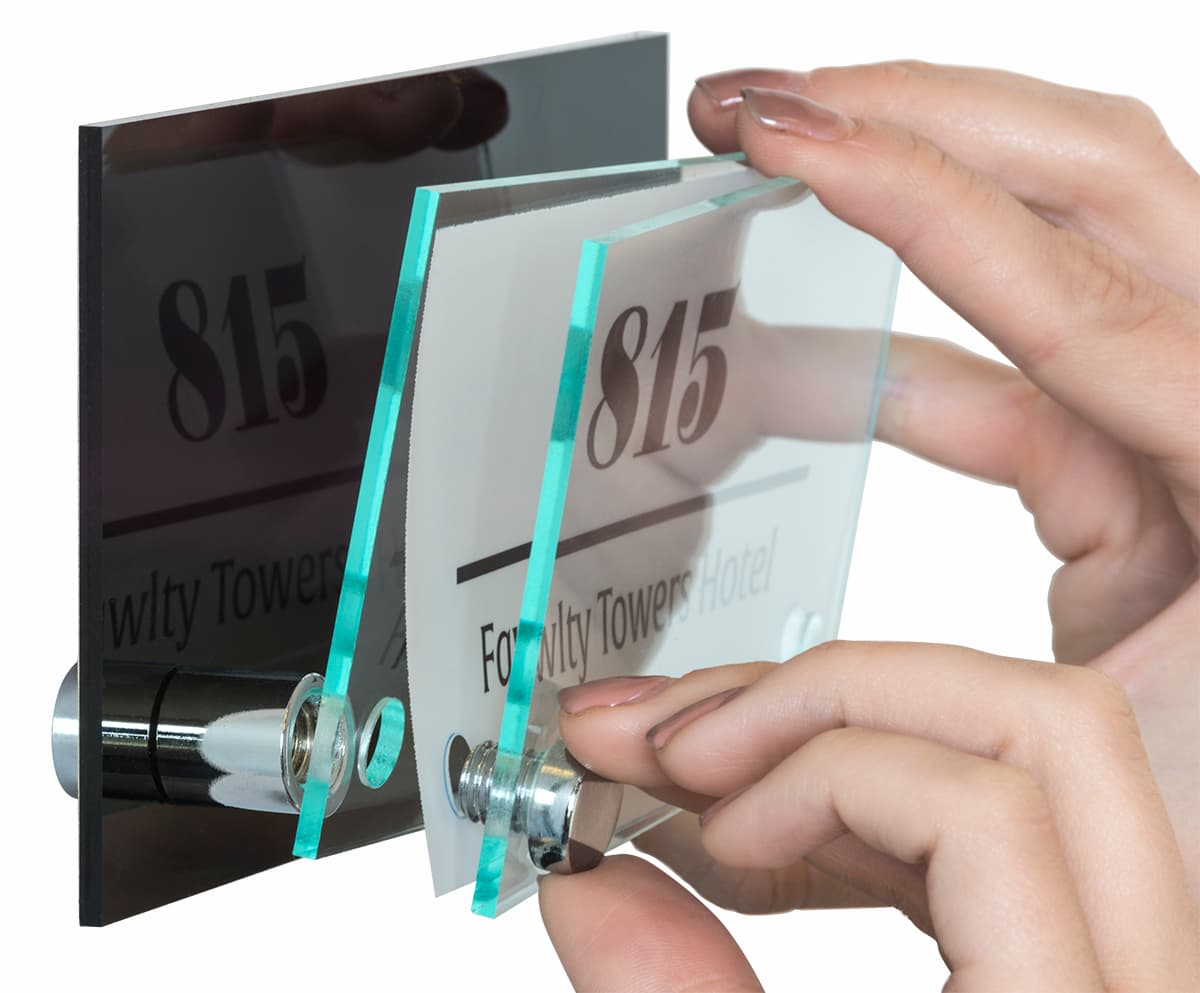 Architectural Sign with Backer | 6” x 3” Rectangle | Displays2Go