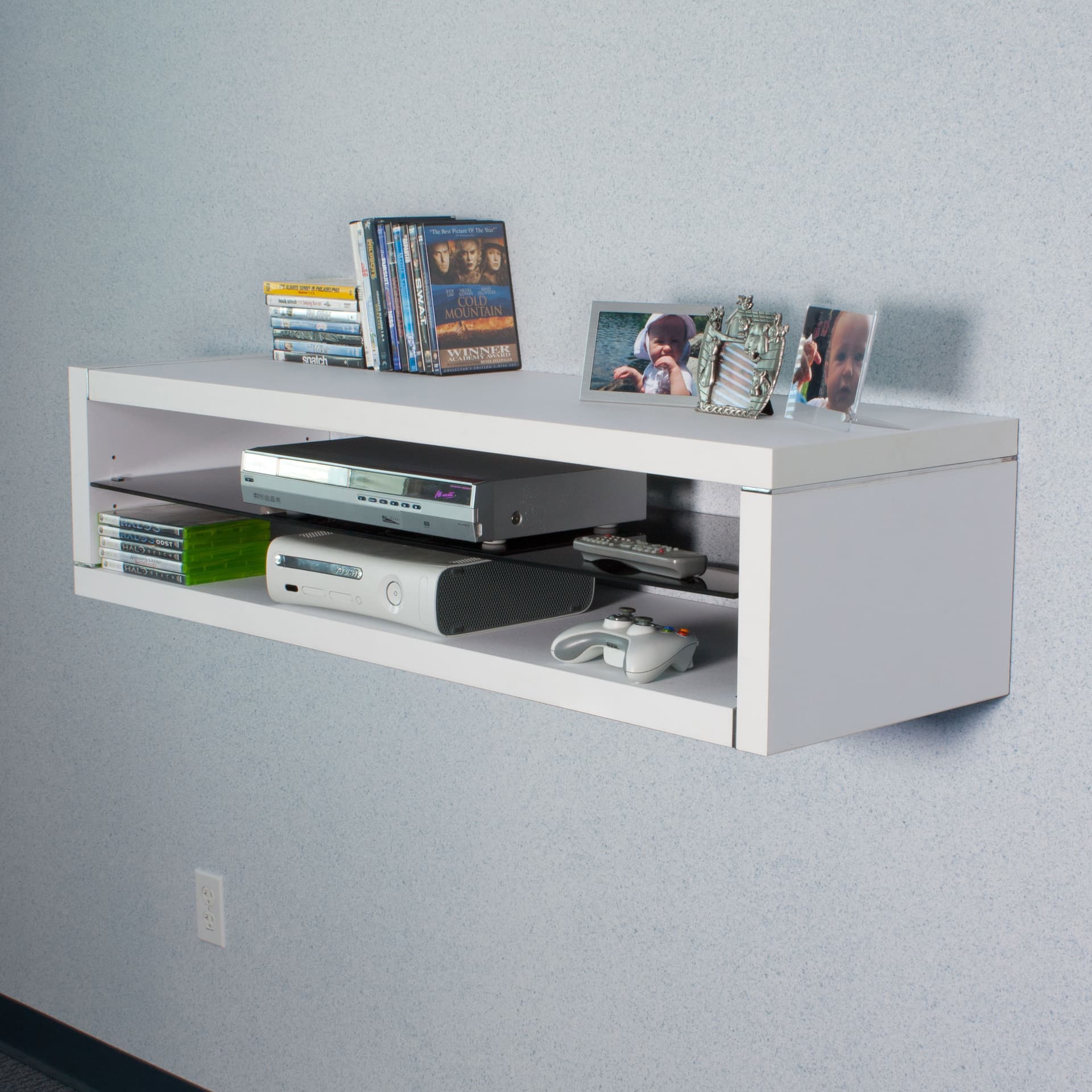 The Wall Mount Component Shelves are Large Displays to Hold Many Items ...