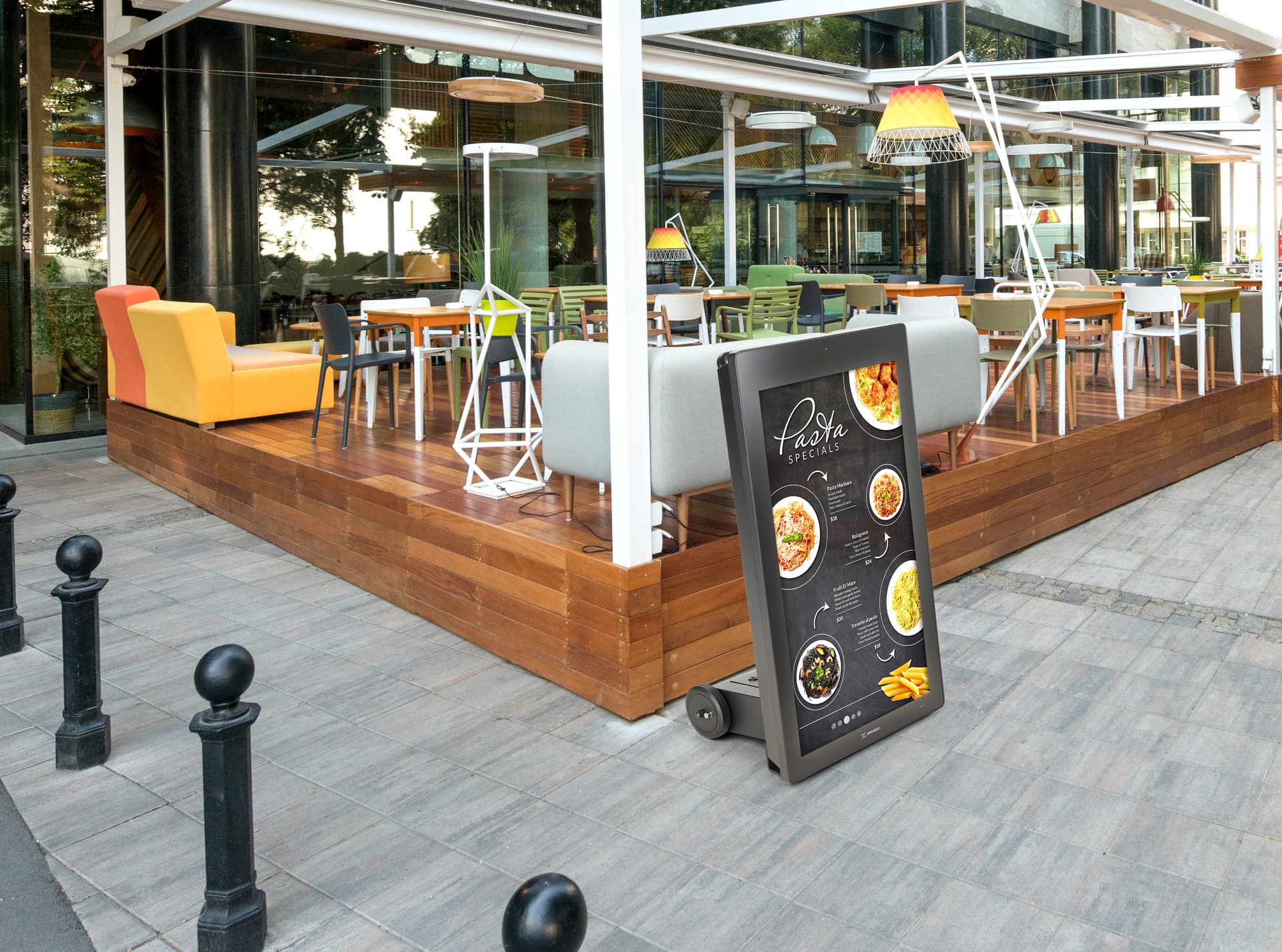 Portable Outdoor Digital Signage | 43 " LCD Screen | Displays2Go