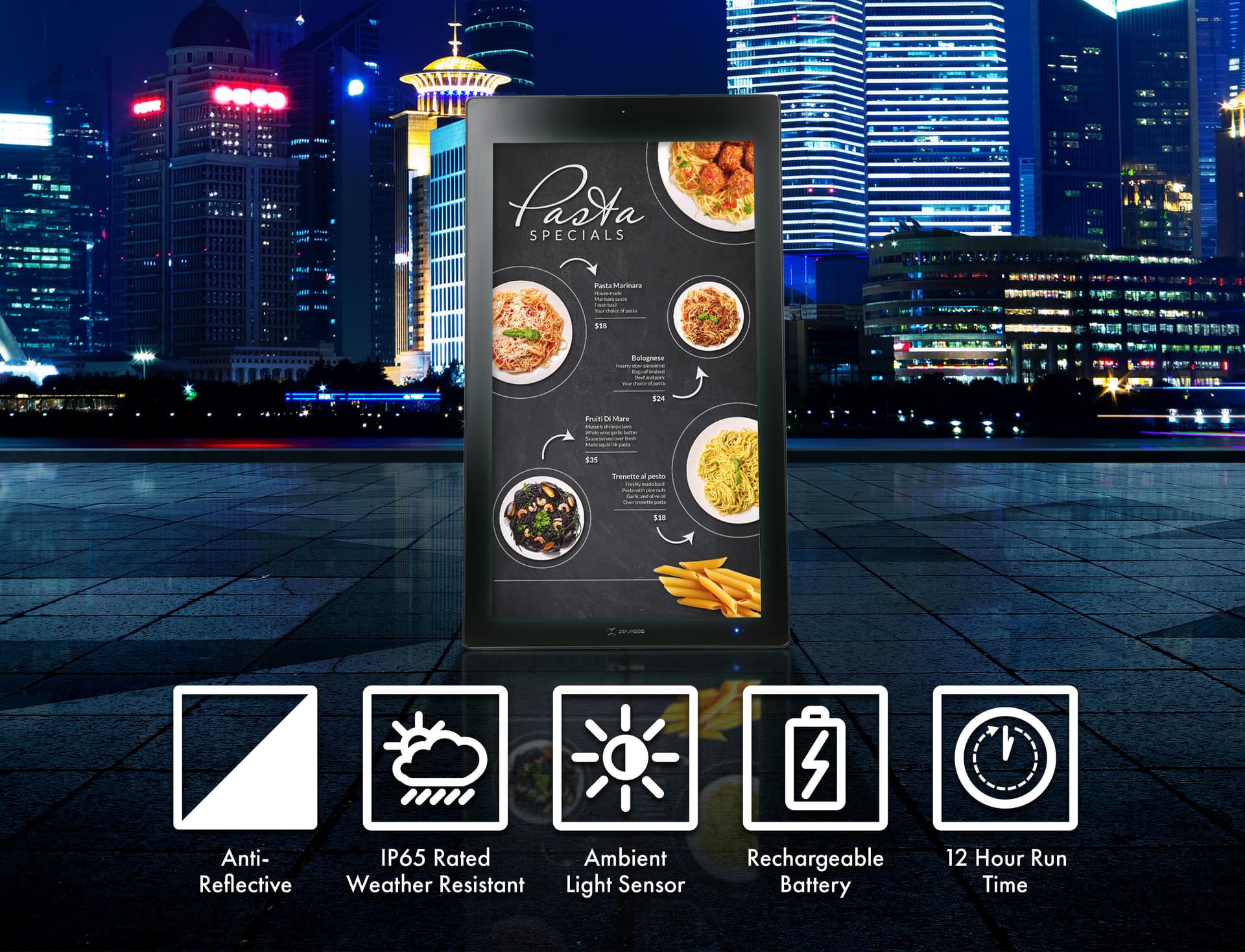 Portable Outdoor Digital Signage | 43 " LCD Screen | Displays2Go
