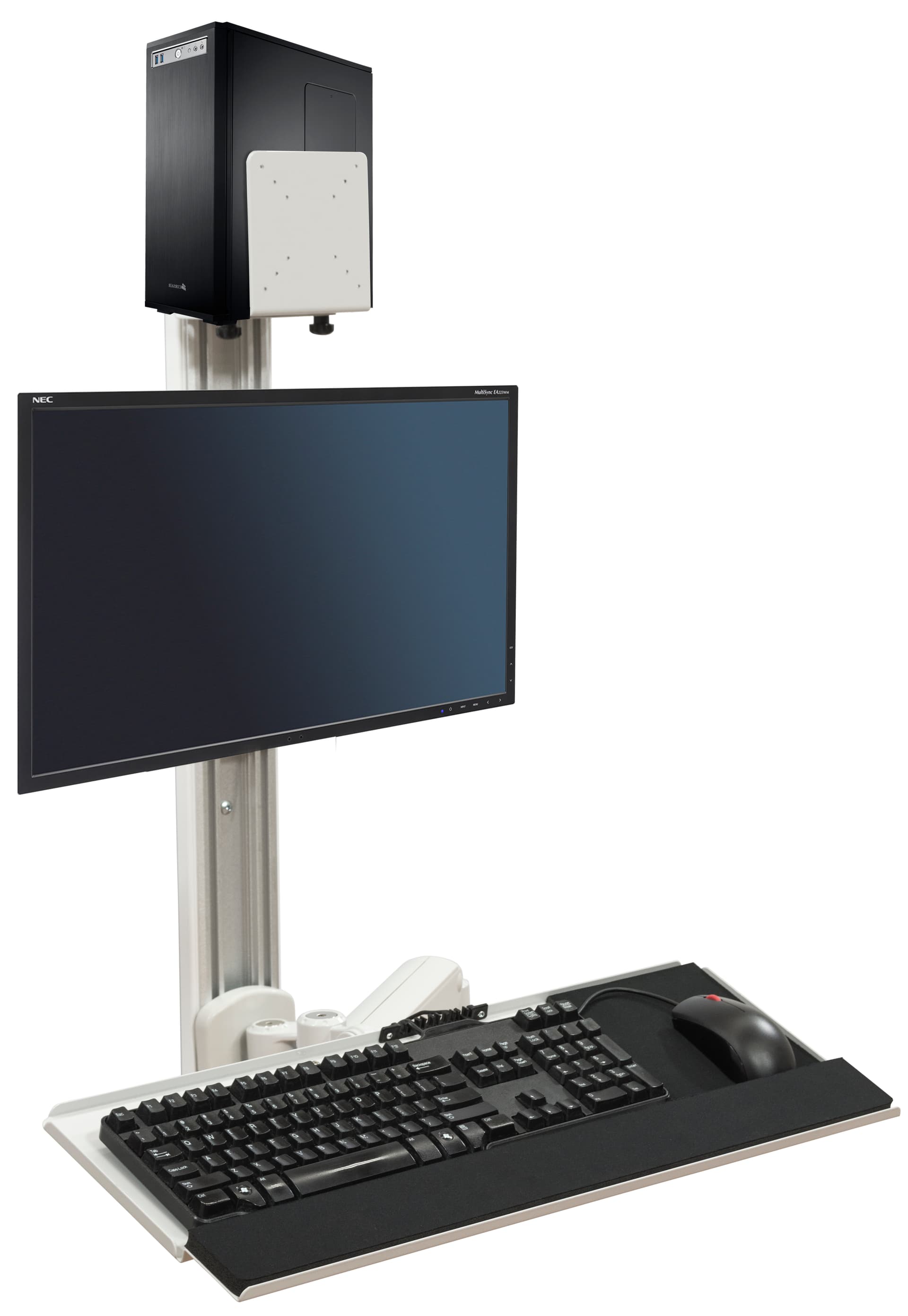 Wall Mounted Computer Workstation | Sit or Stand | Displays2Go