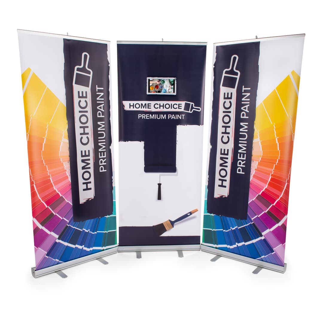 Pull Up Digital Banner Screen | 33” x 78” Custom Printed Graphic ...