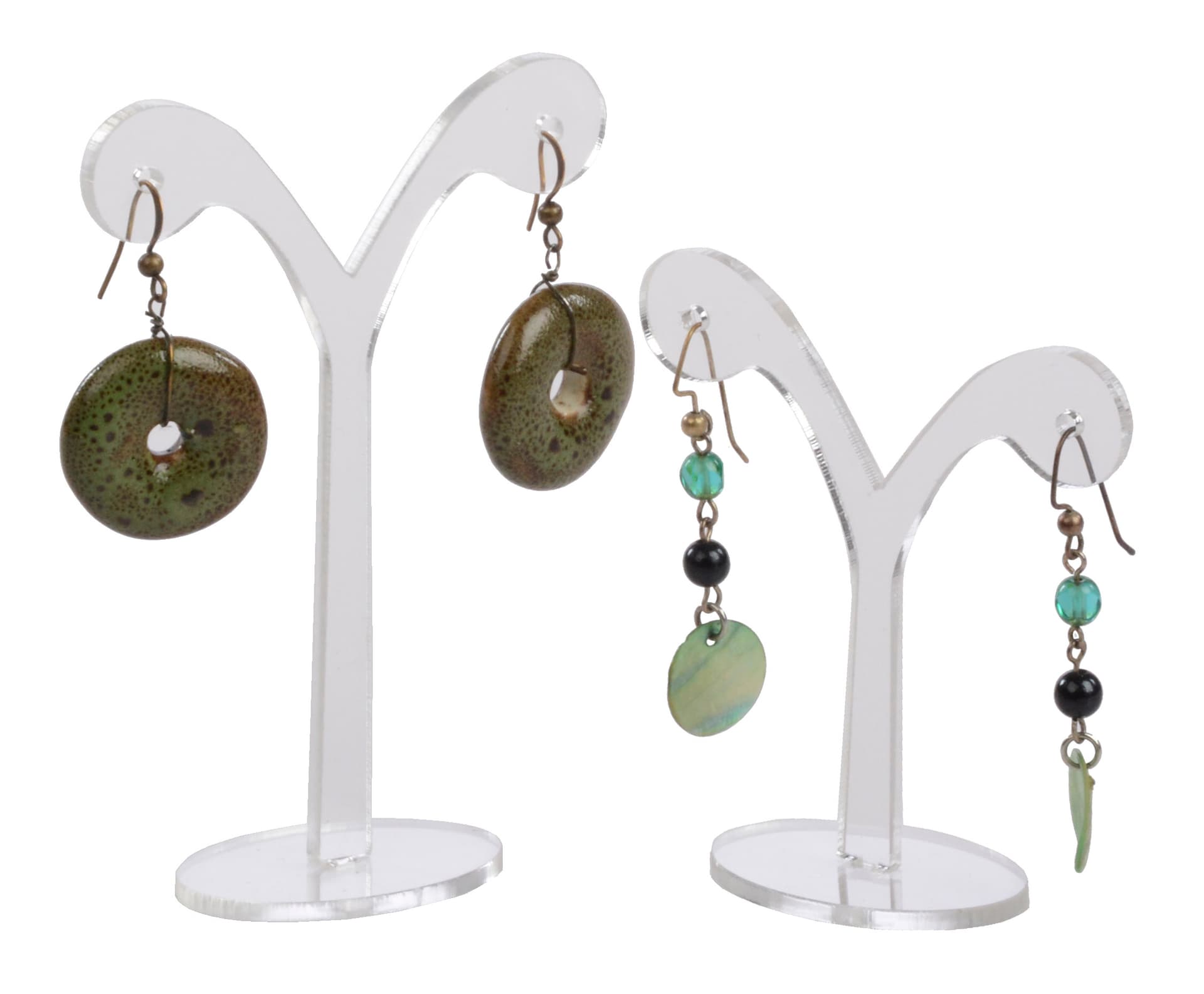 Clear Acrylic Earring Display | Holds 1 Pair Each | Displays2Go