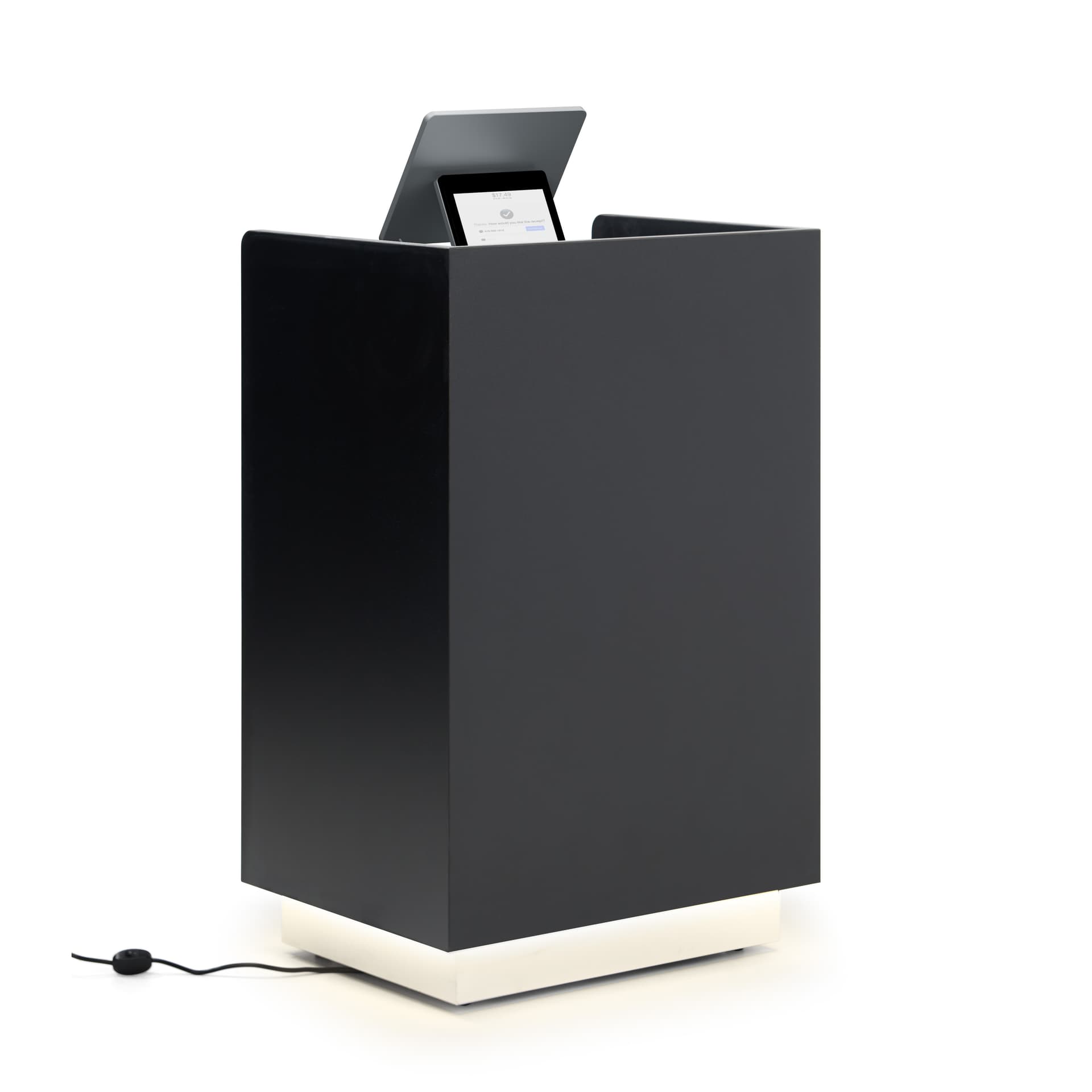Modern Hostess Stand | Illuminated Base | Displays2Go