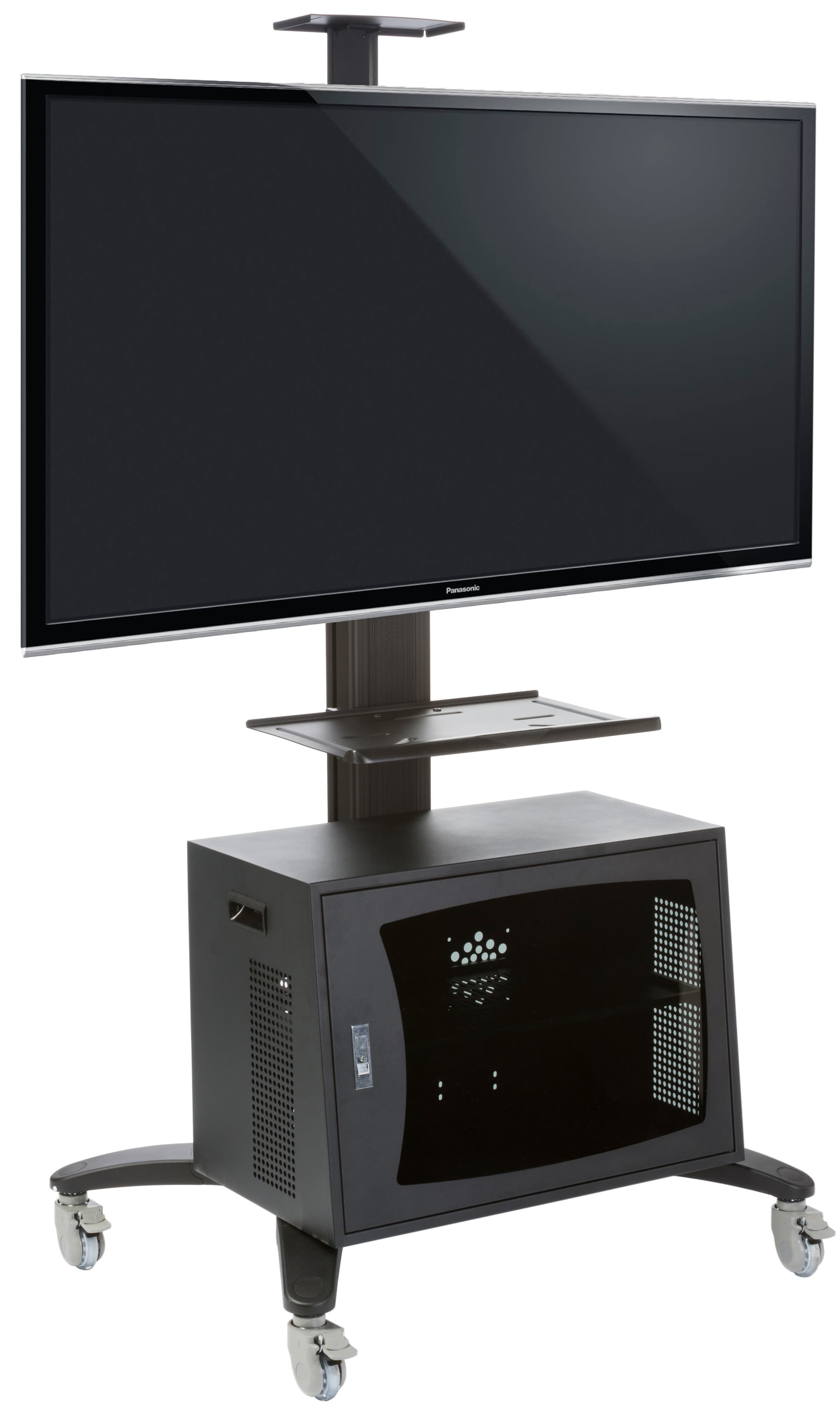 Multimedia TV Stand with Vented Storage | For 40”-60” Screens | Displays2Go