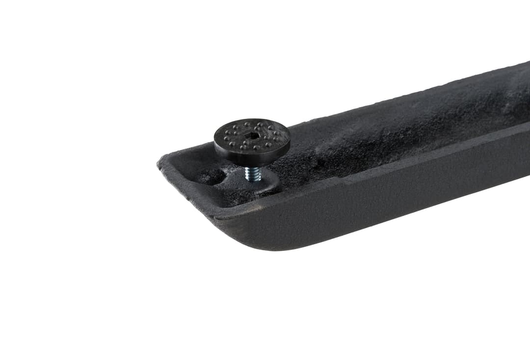 Tall Square Highboy Table | 24”w 42”h Black w/ Bag Hooks | Displays2Go