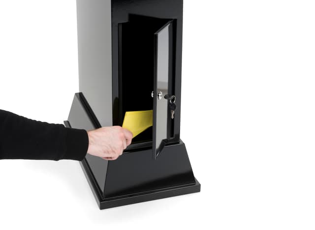 Floor Competition Entry Box with Video Screen | Brochure Pockets ...