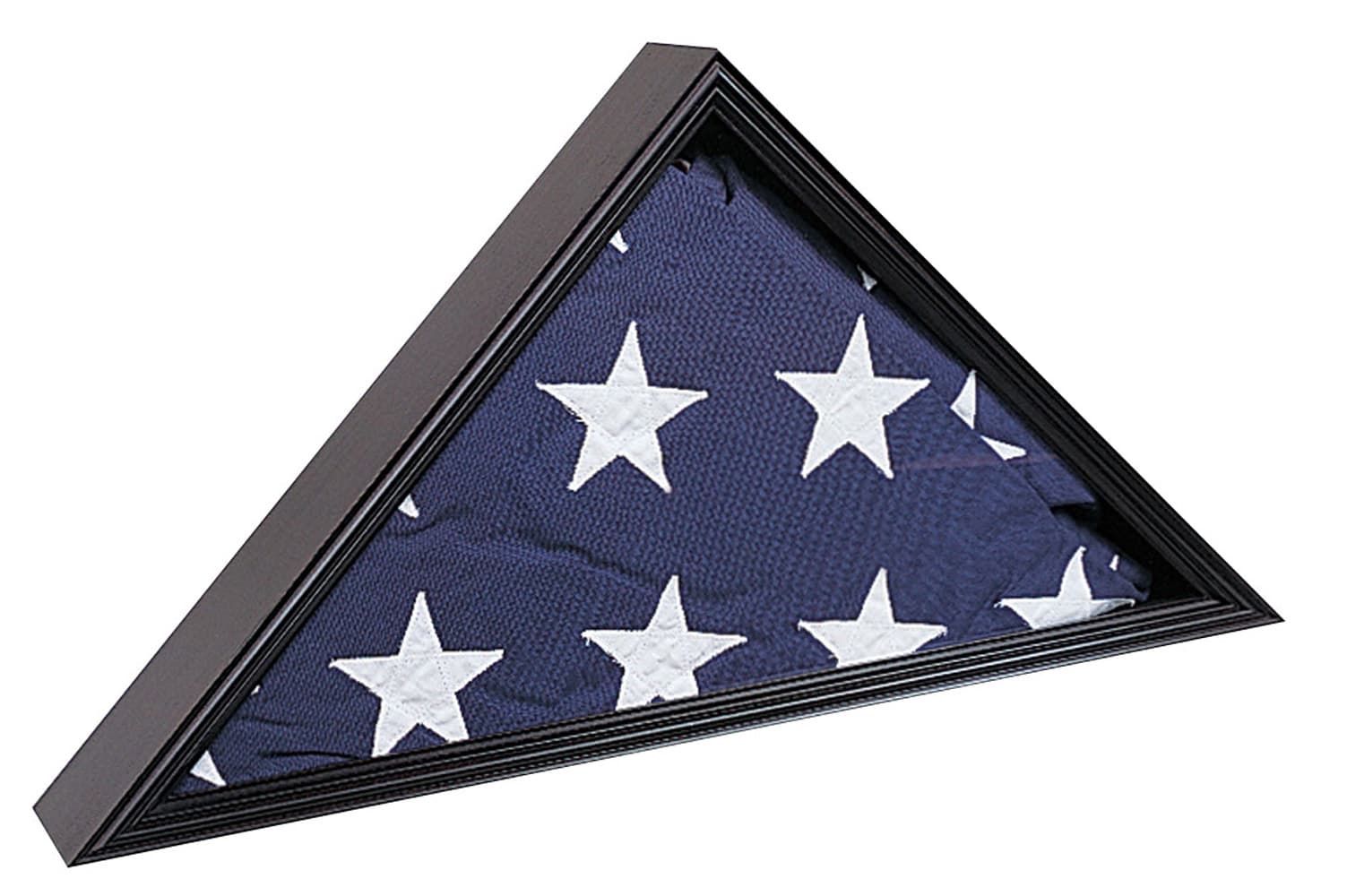 Black Flag Case | Triangular Design & Black Finish MDF | Displays2Go