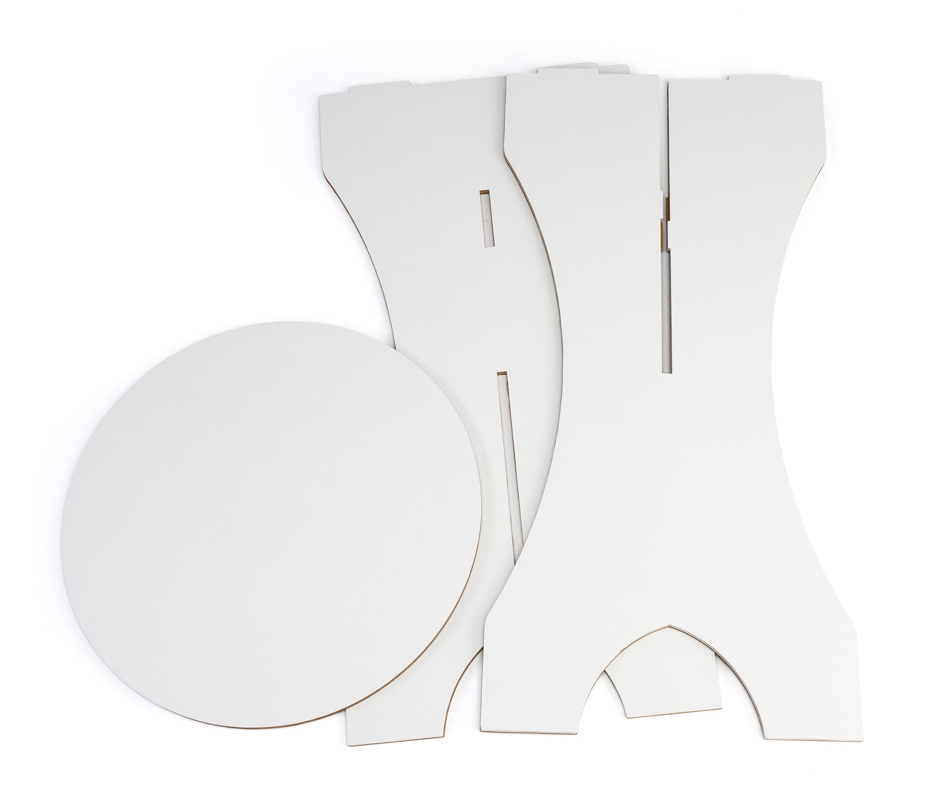 Cardboard Bar Table | 42"h White Flat Pack | Displays2Go